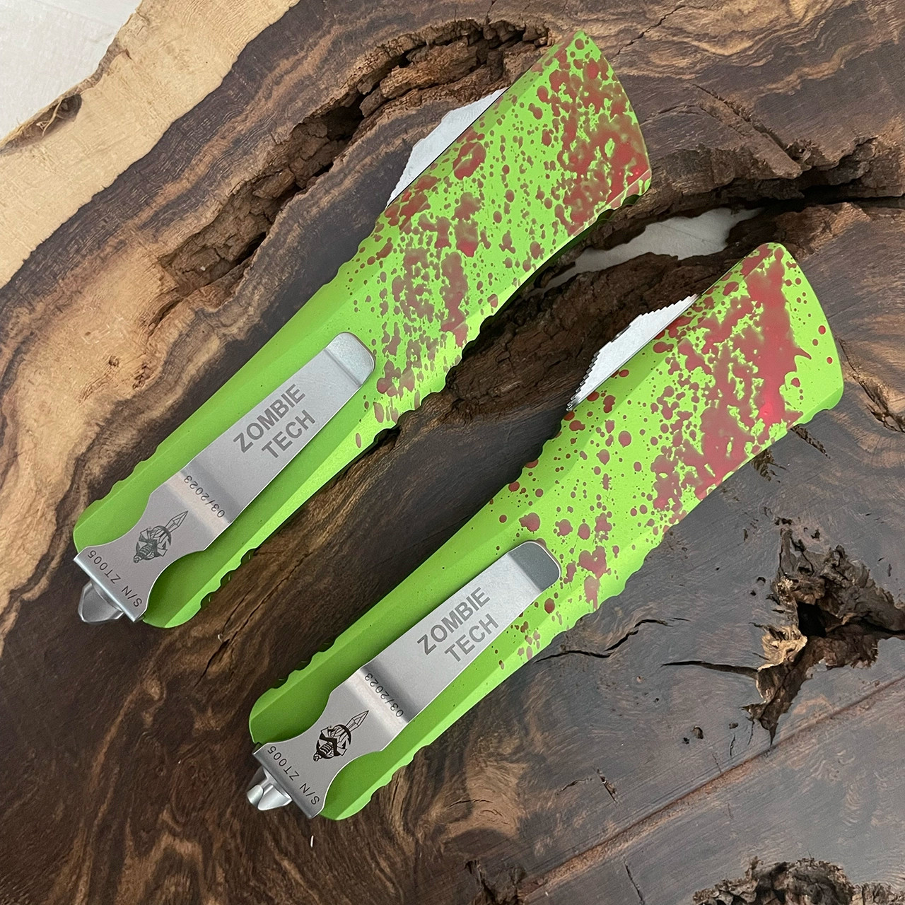 Microtech Combat Troodon Zombietech Hellhound And Warhound Set