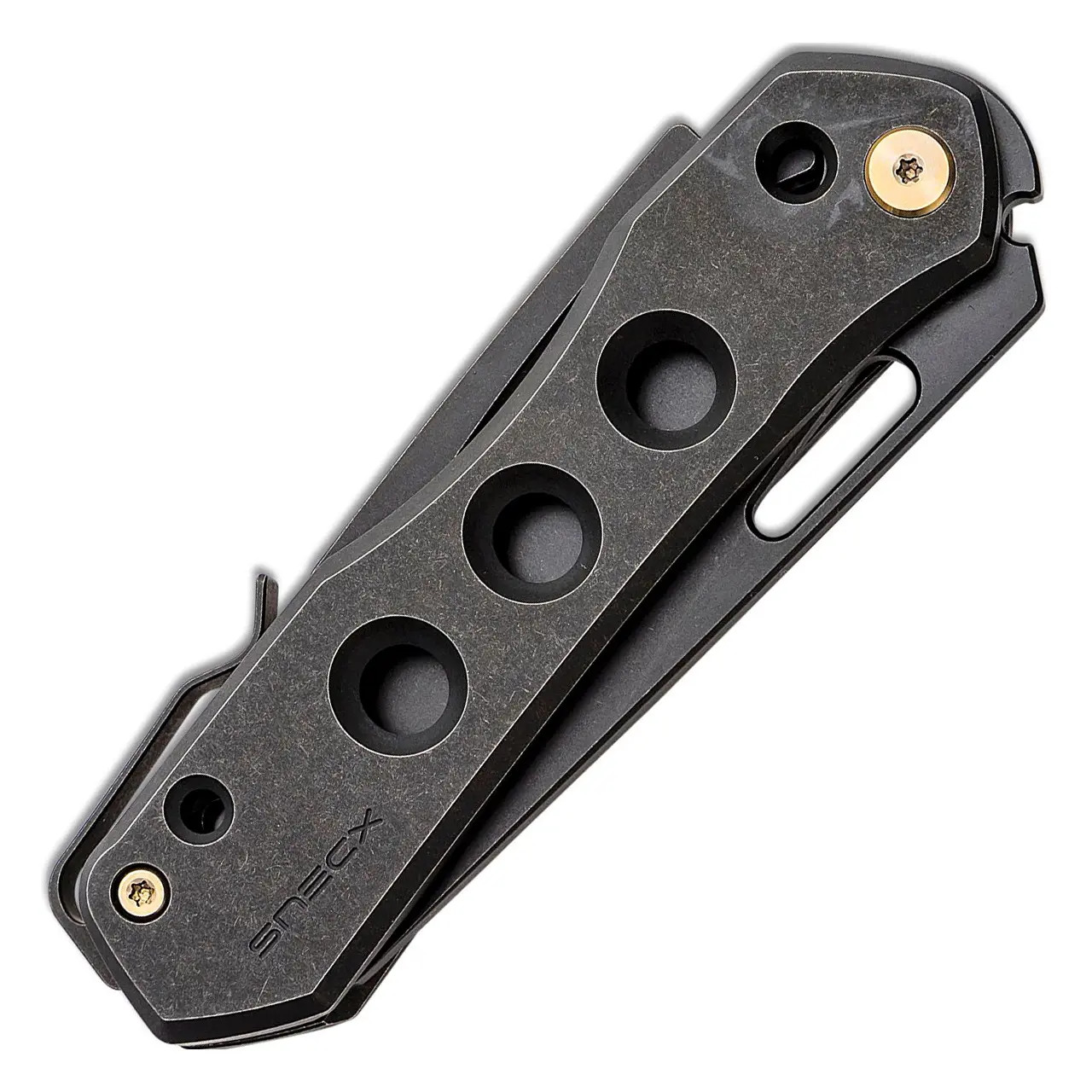 We Knife Co. Vision R Superlock Black Titanium Handle Black Stonewash ...