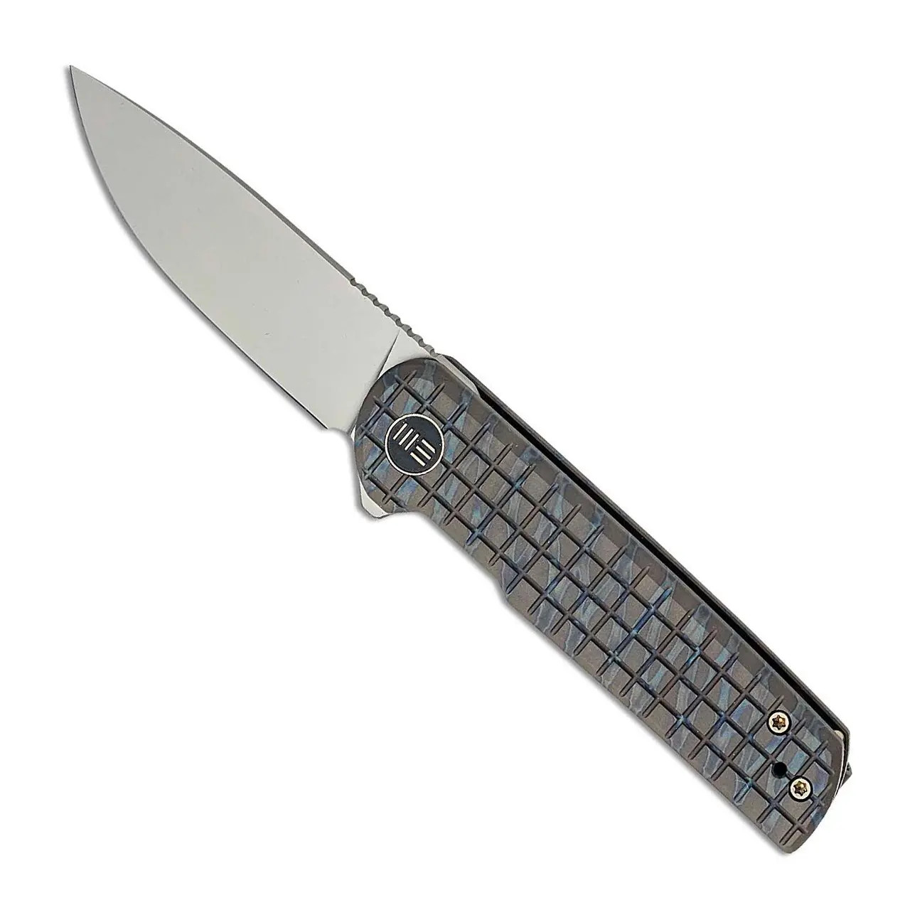 We Knife Co. Charith Frame Lock Frag Flamed Titanium Handle Bead Blast ...