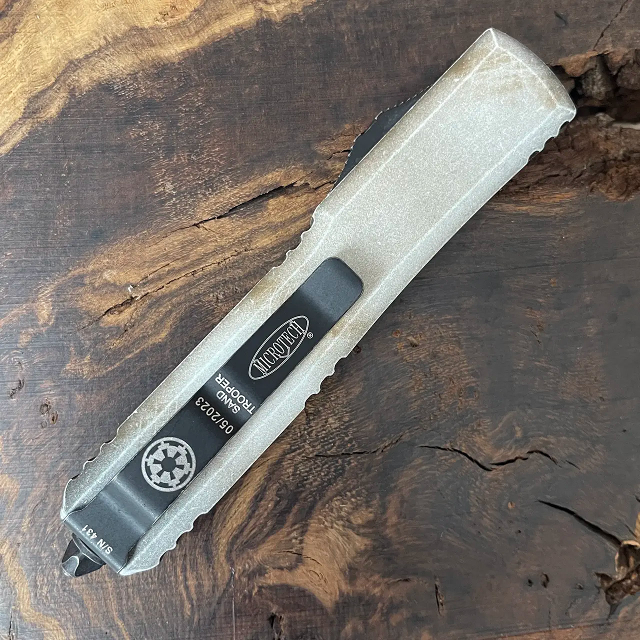 Microtech Ultratech S/E Sandtrooper Distressed White Standard Deep ...
