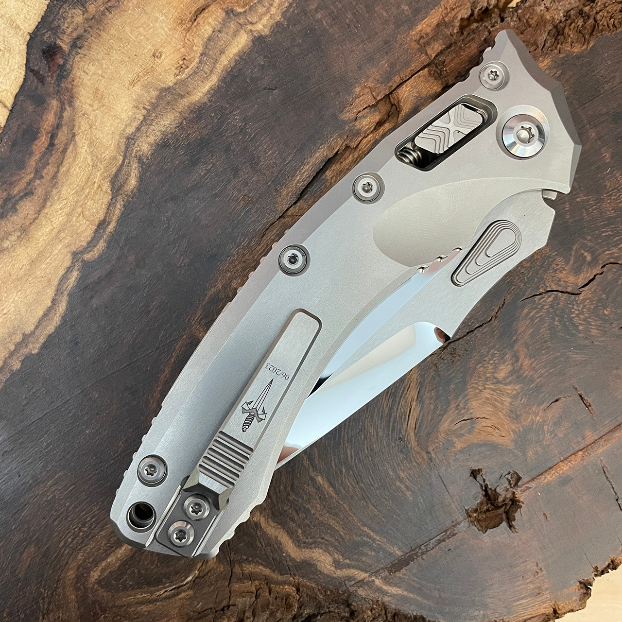 Marfione Customs Amphibian RAM-LOK Double Vapor Blast Titanium Mirror ...