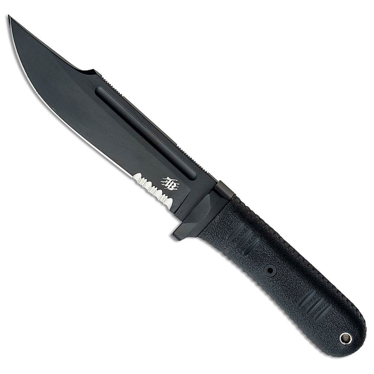 Bastinelli Creations + VolWest Montana Fixed Blade Kraton Handles Black ...