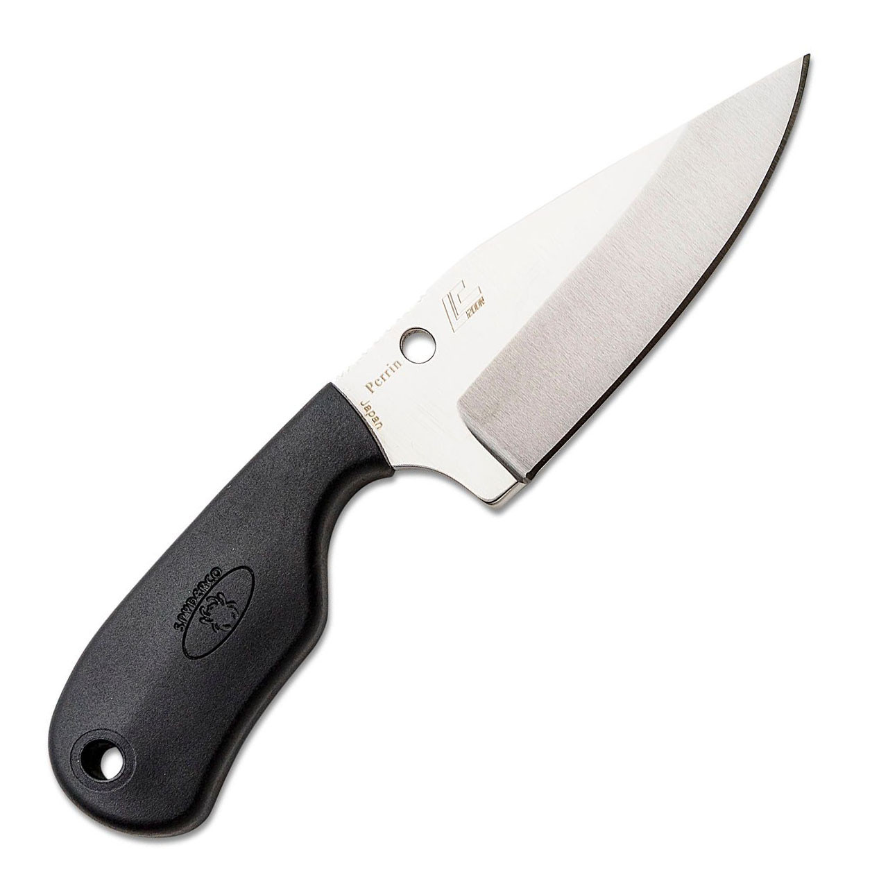 Spyderco Subway Bowie Fixed Blade Black FRN Handles Satin LC200N Blade ...