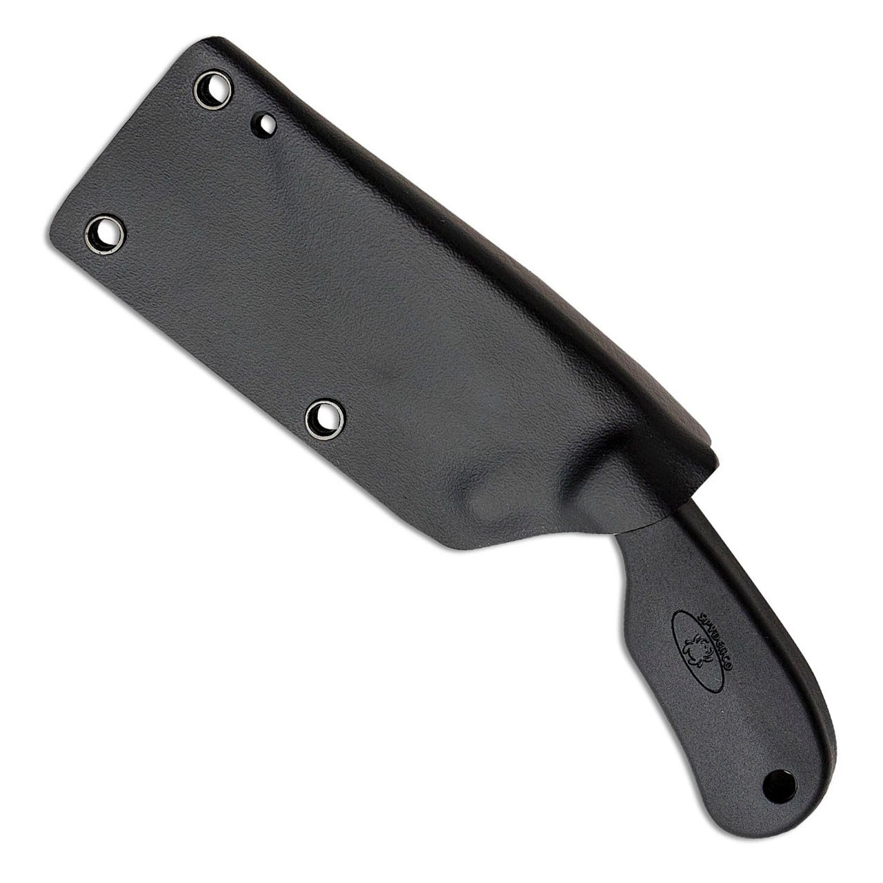 Spyderco Subway Bowie Fixed Blade Black FRN Handles Satin LC200N Blade ...