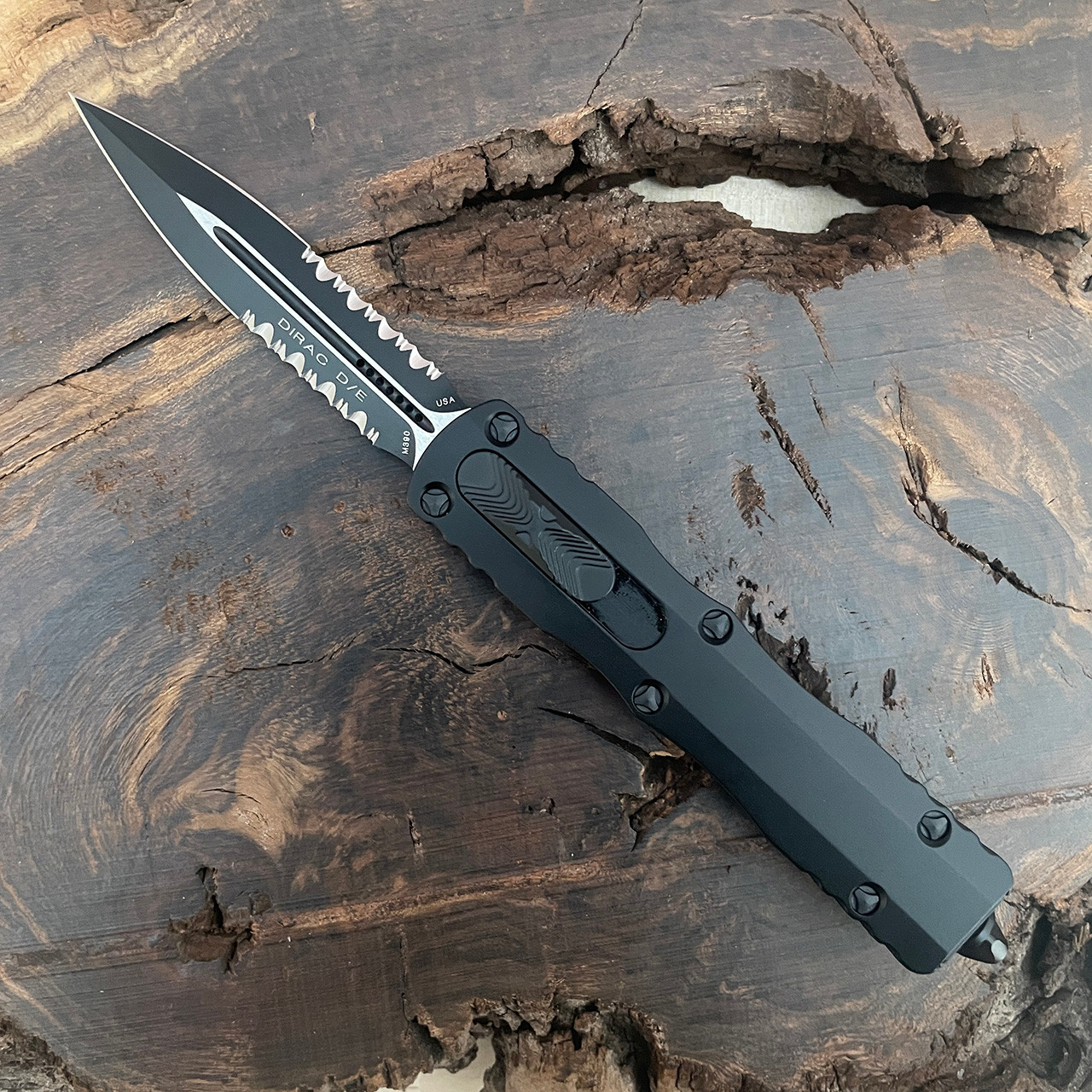 Microtech Dirac D/E Tactical Serrated 225-2T | American Edge Knives