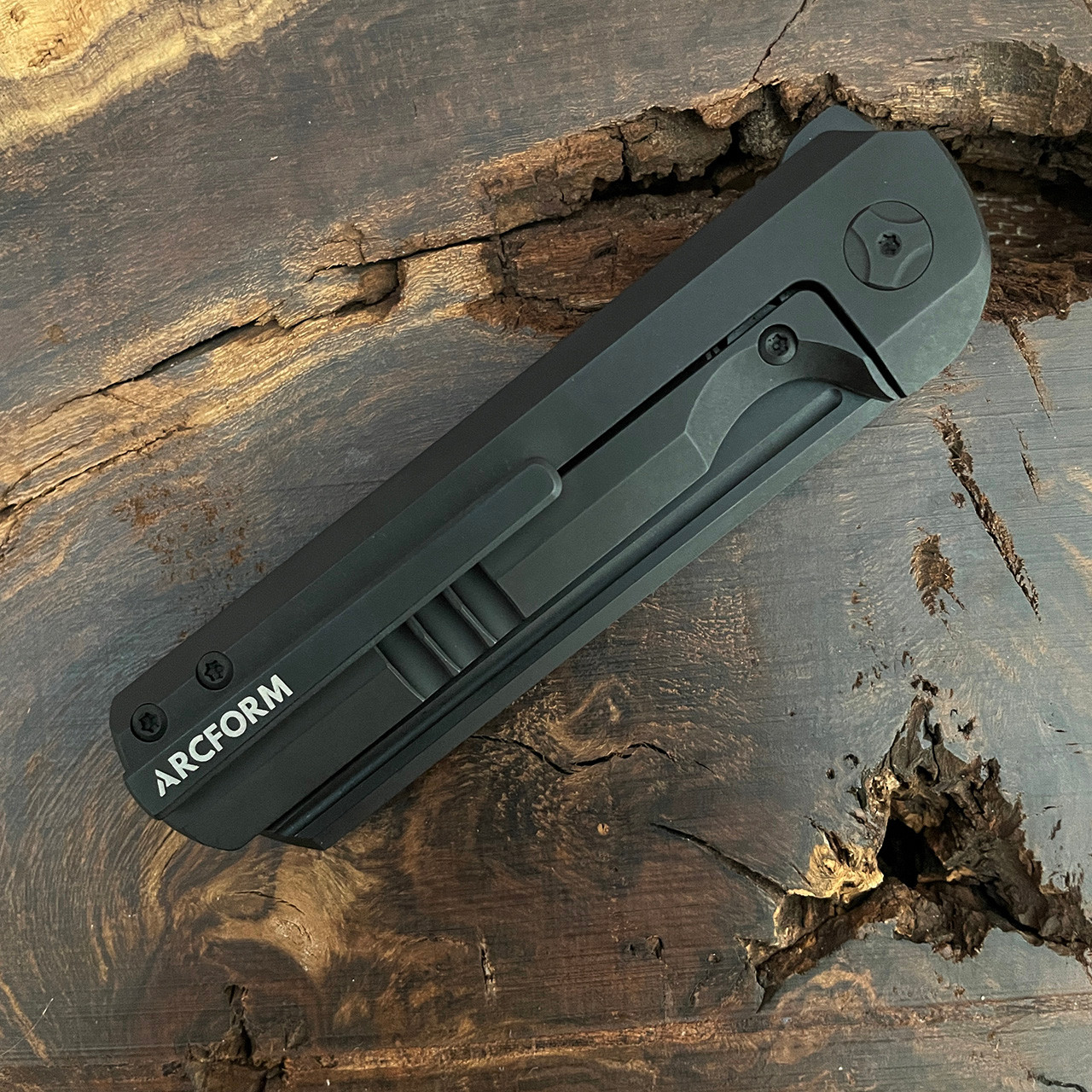 Arcform Darcform Slimfoot Frame Lock Titanium Black Blade | American ...