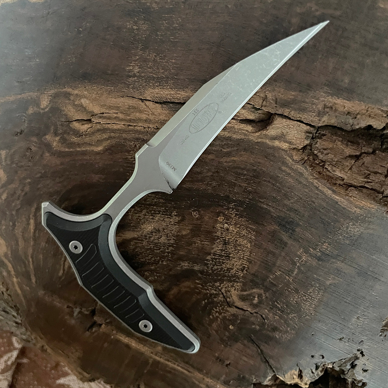 Microtech Bastinelli Bee Fixed Blade S/E Wharncliffe Black G10 Handle ...