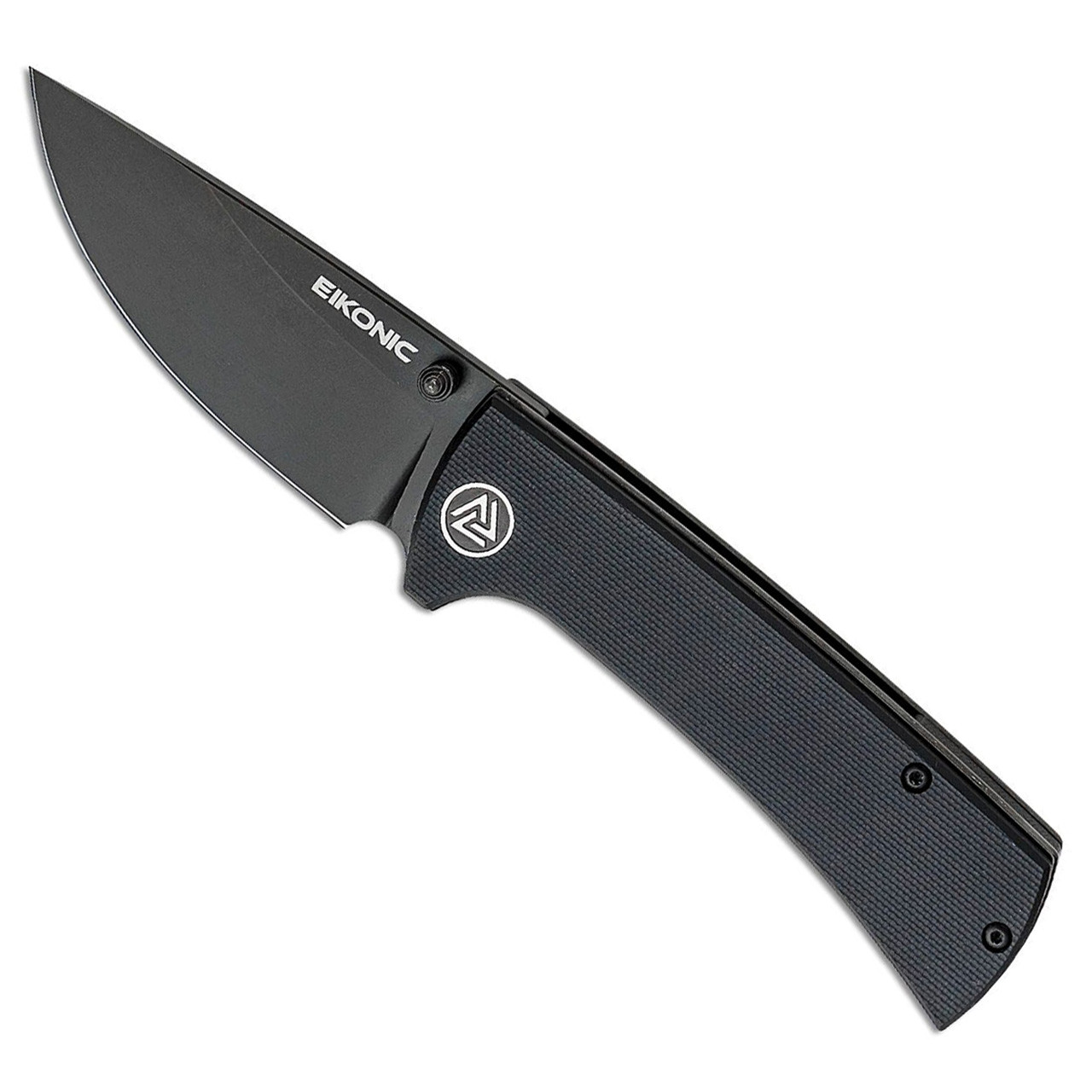 Eikonic Knives Chaves RCK9 Liner Lock Black G10 Handle Black Stonewash ...