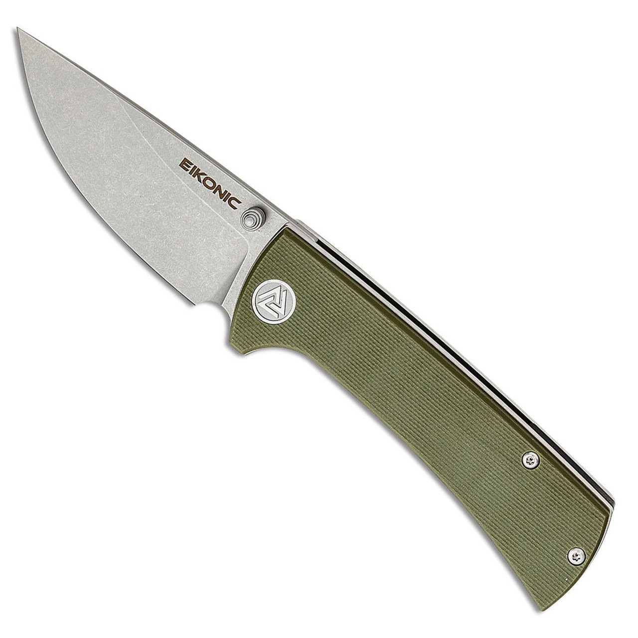 Eikonic Knives Chaves RCK9 Liner Lock Steel OD Green G10 Handle ...