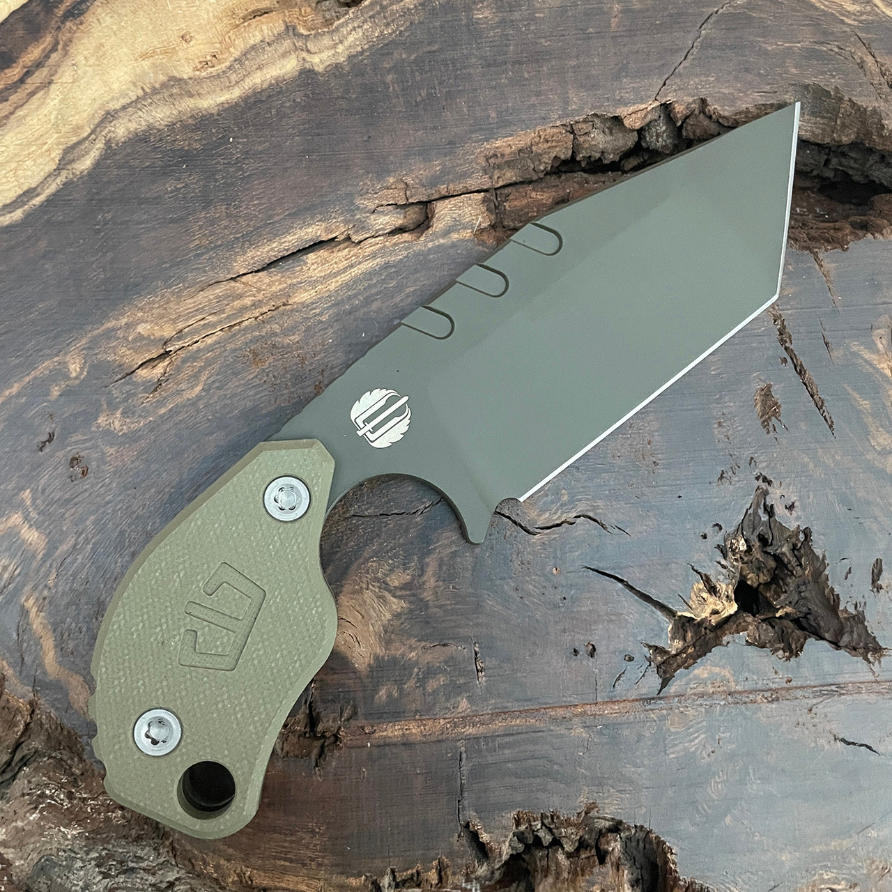 Blackside Customs Strider Knives SLCC Fixed Blade Tanto OD Green G10 ...