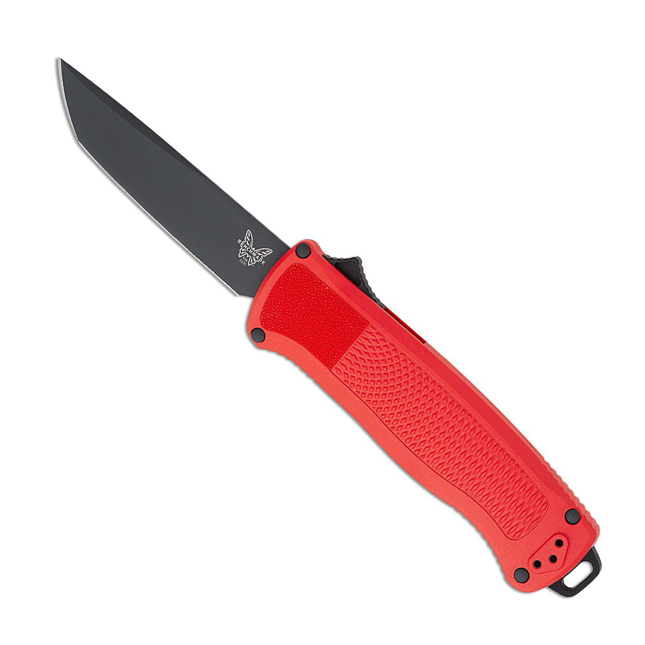 Benchmade Shootout OTF Auto Tanto Mesa Red Grivory Handle Black Blade ...