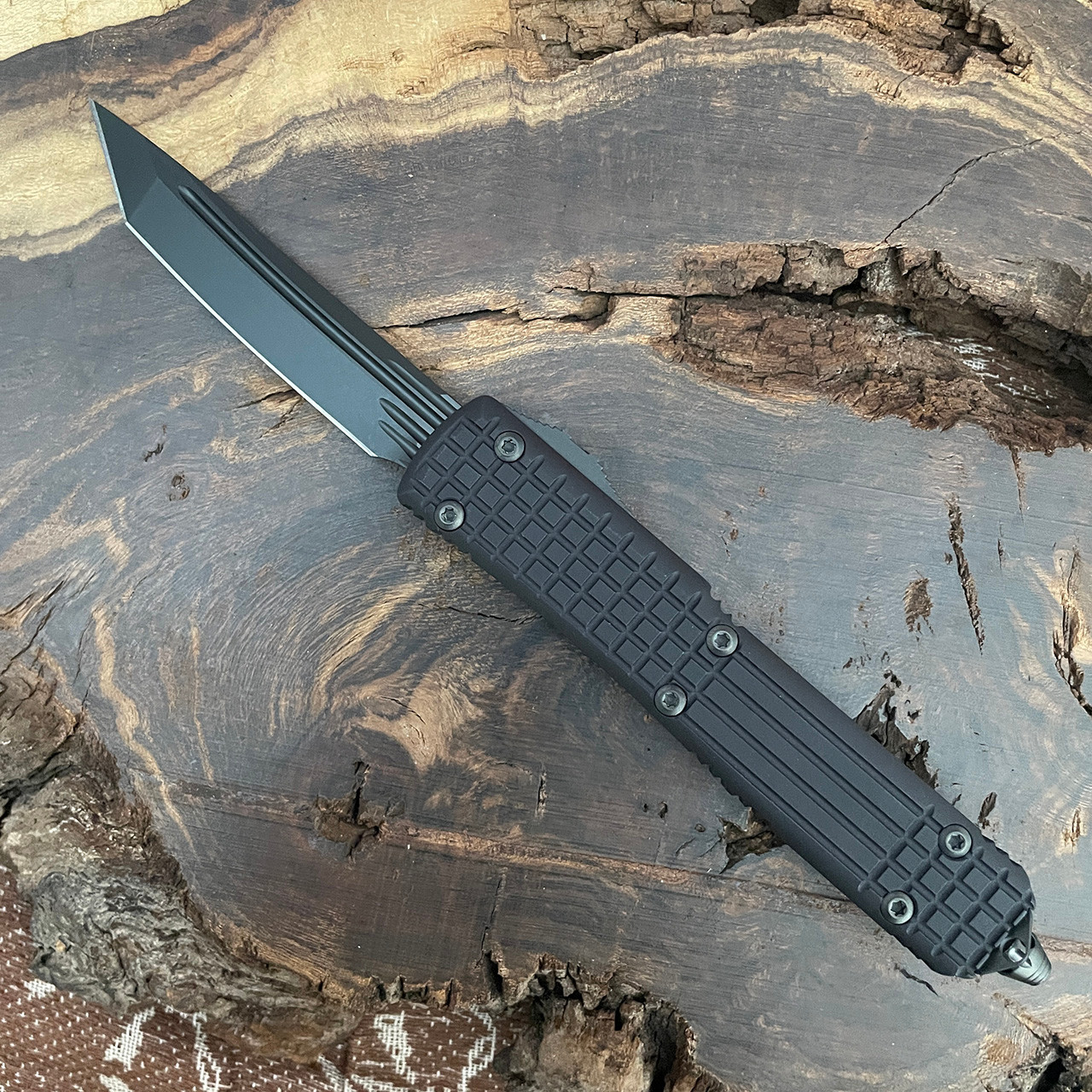Microtech Ultratech Te Shadow Delta Frag Fluted Dlc W Nickel Boron