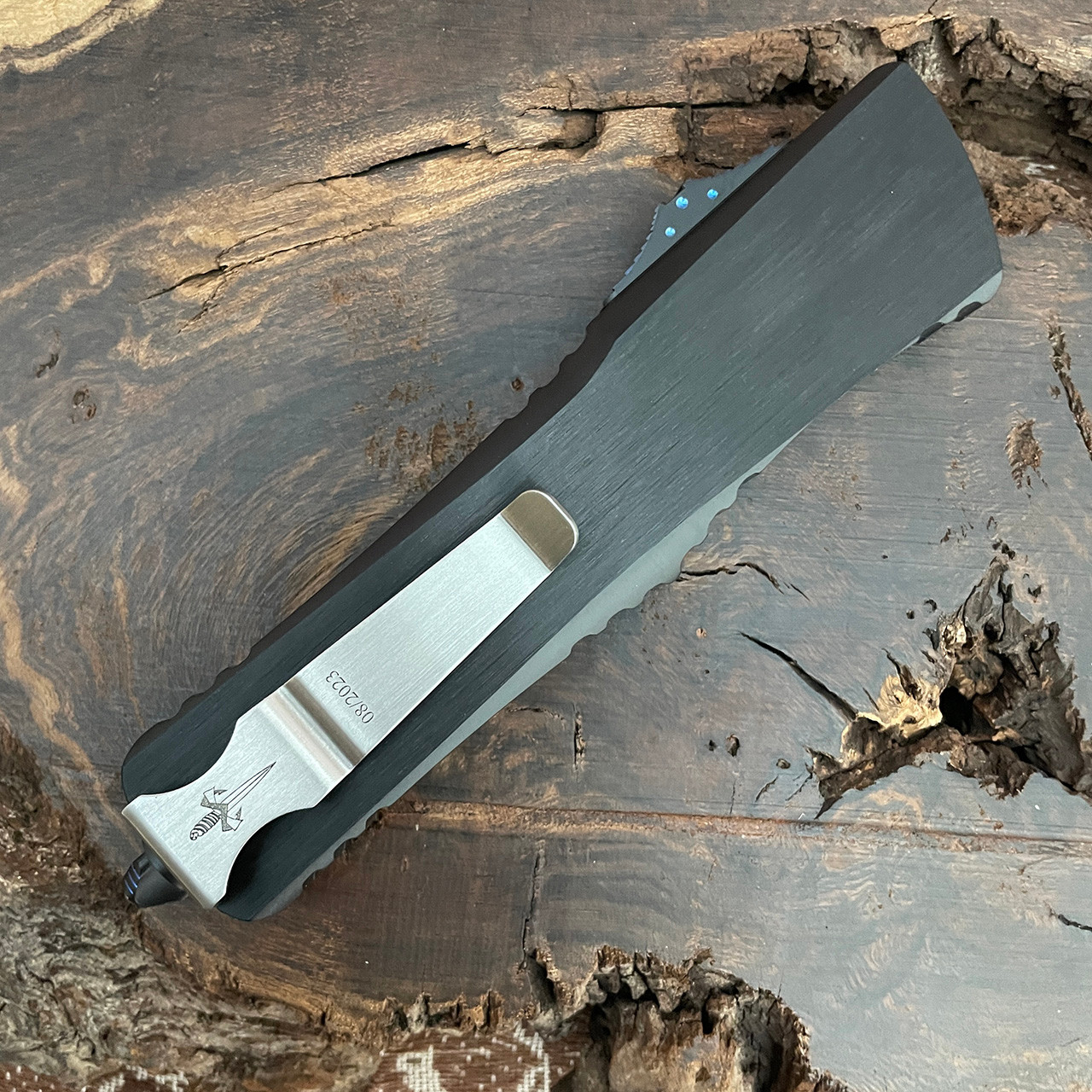 Marfione Custom Combat Troodon Interceptor Hefted Black Alloy Handle