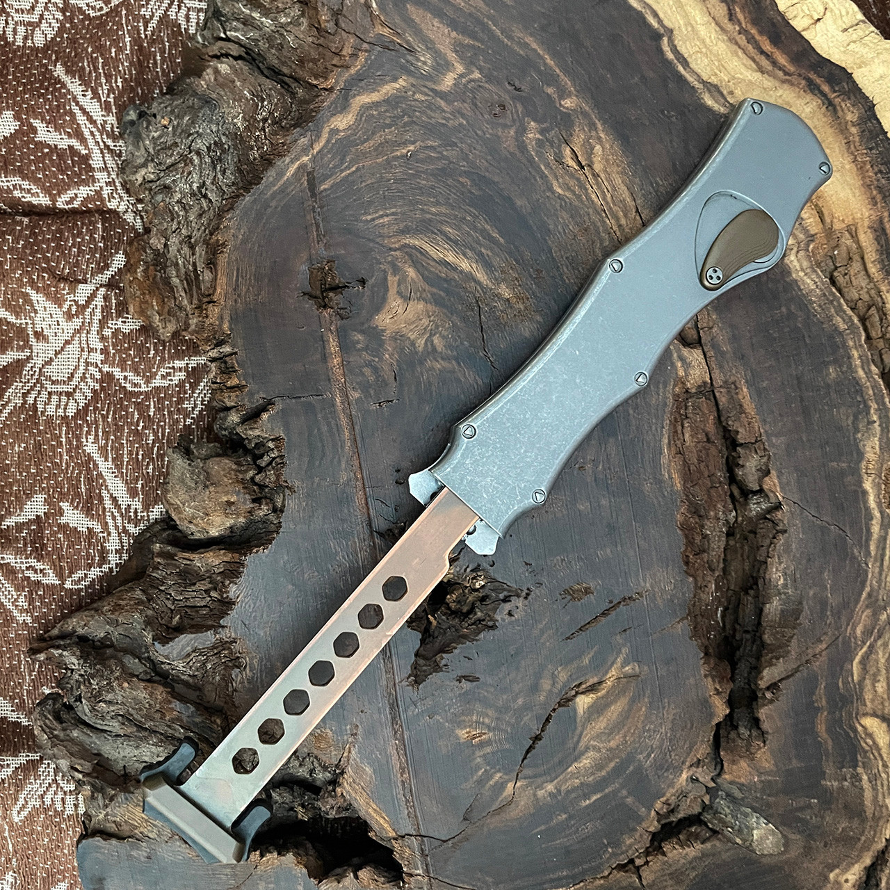 Heretic Knives Custom Hydra OTF Auto S/E Royalloy Stainless Steel ...