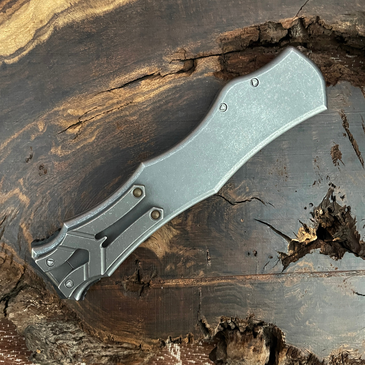 Heretic Knives Custom Hydra Otf Auto Se Royalloy Stainless Steel