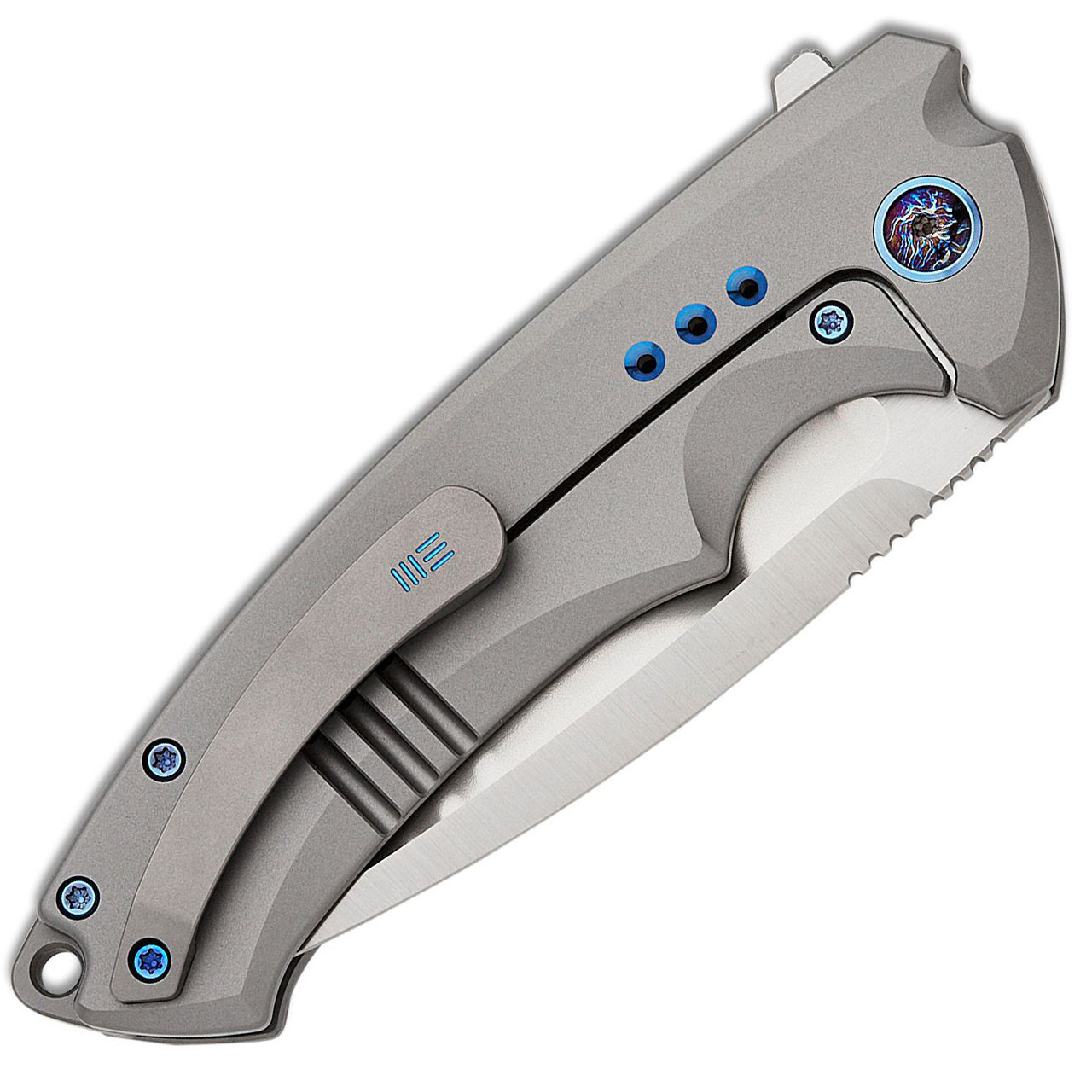 We Knife Co. Nexusia Frame Lock Titanium Handle Hand Polished Satin ...