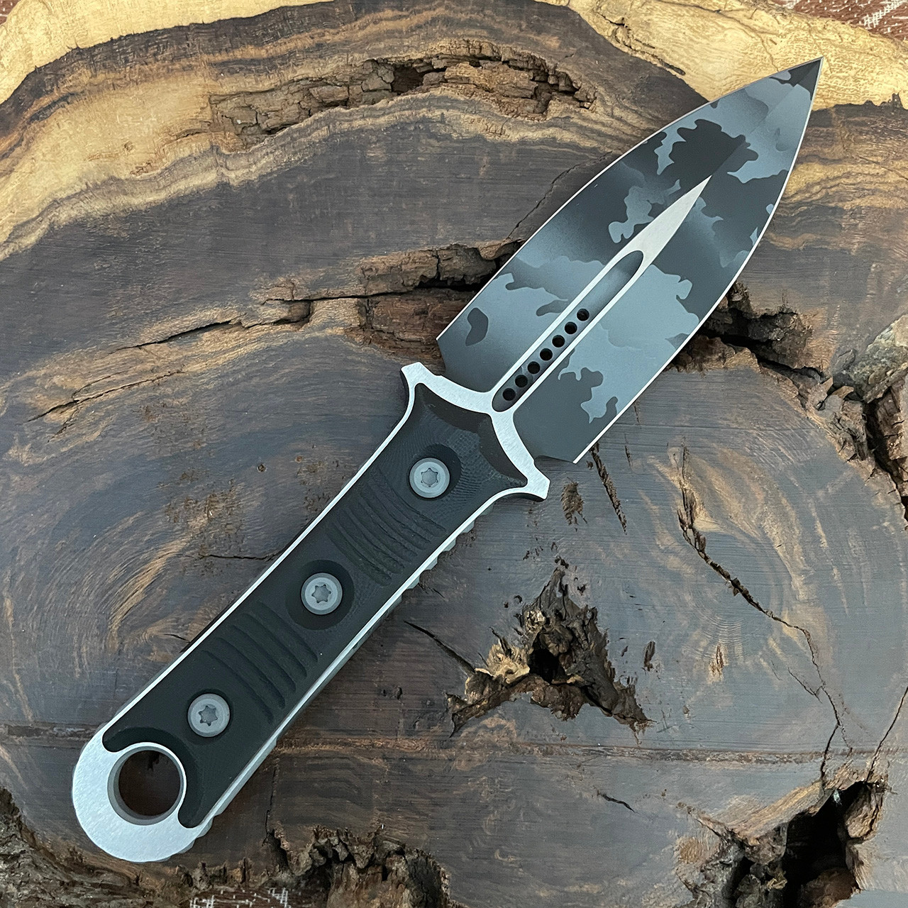 Microtech Borka SBD D/E Dagger Fixed Blade Urban Camo Standard ...