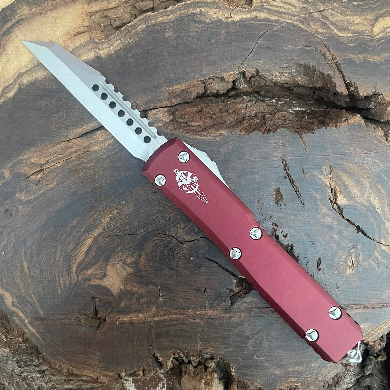 Microtech Ultratech Warhound Merlot Handle Stonewash Standard Blade ...
