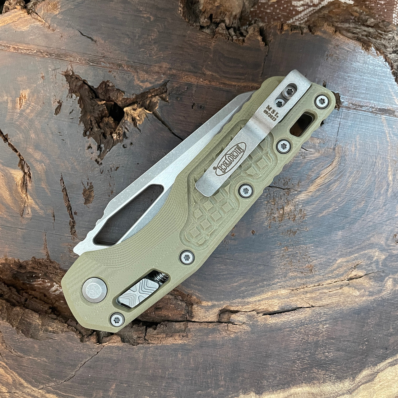 Microtech Msi Ram Lok Frag Od Green G 10 Handle Apocalyptic Serrated