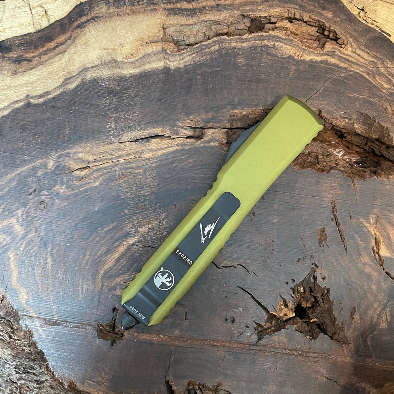 Microtech Ultratech Warhound Od Green Handle Black Standard Blade