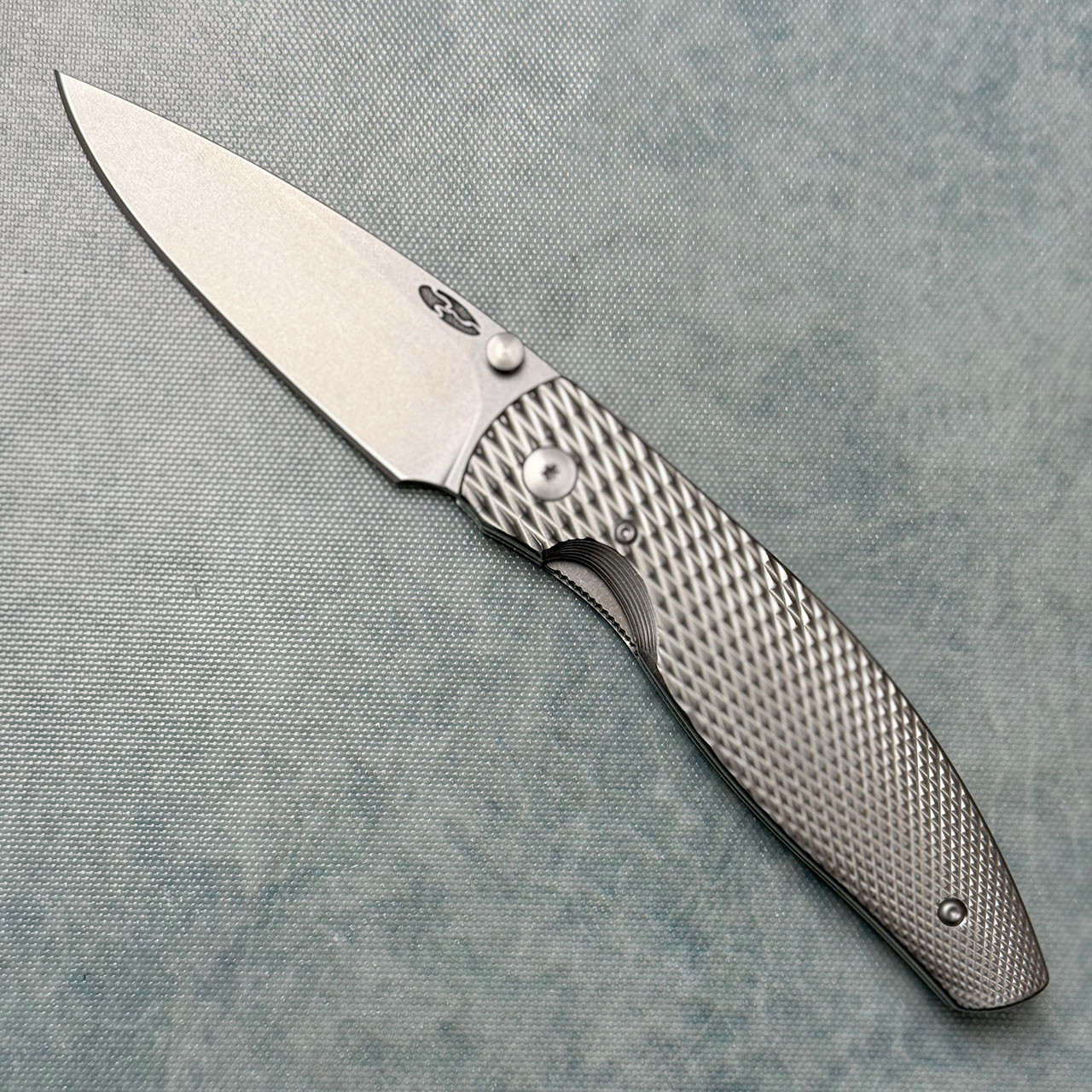 Three Rivers Manufacturing TRM Atom Liner Lock 3D Titanium Lizard Skin ...