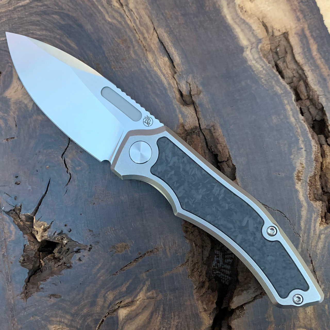 Griffin Company Scout F3 Frame Lock Titanium Handles With Carbon Fiber ...