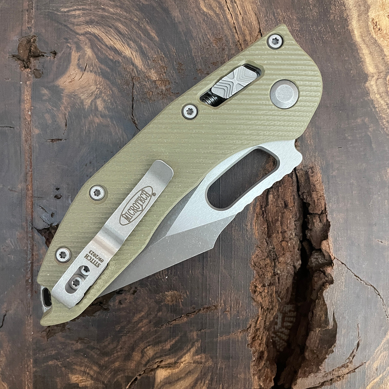 Microtech Borka Stitch Ram Lok Se Fluted Od Green G 10 Apocalyptic