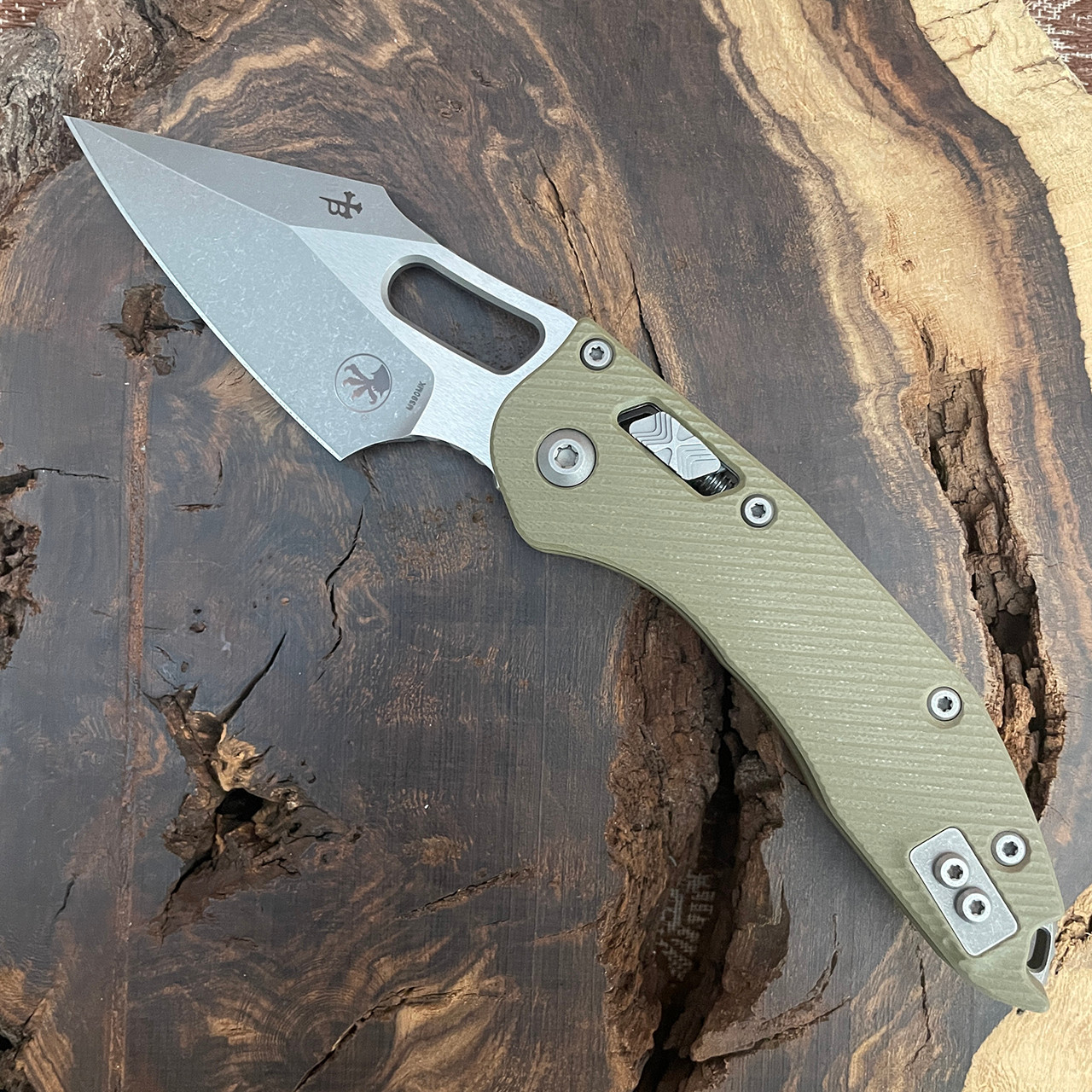 Microtech Borka Stitch Ram Lok Se Fluted Od Green G 10 Apocalyptic