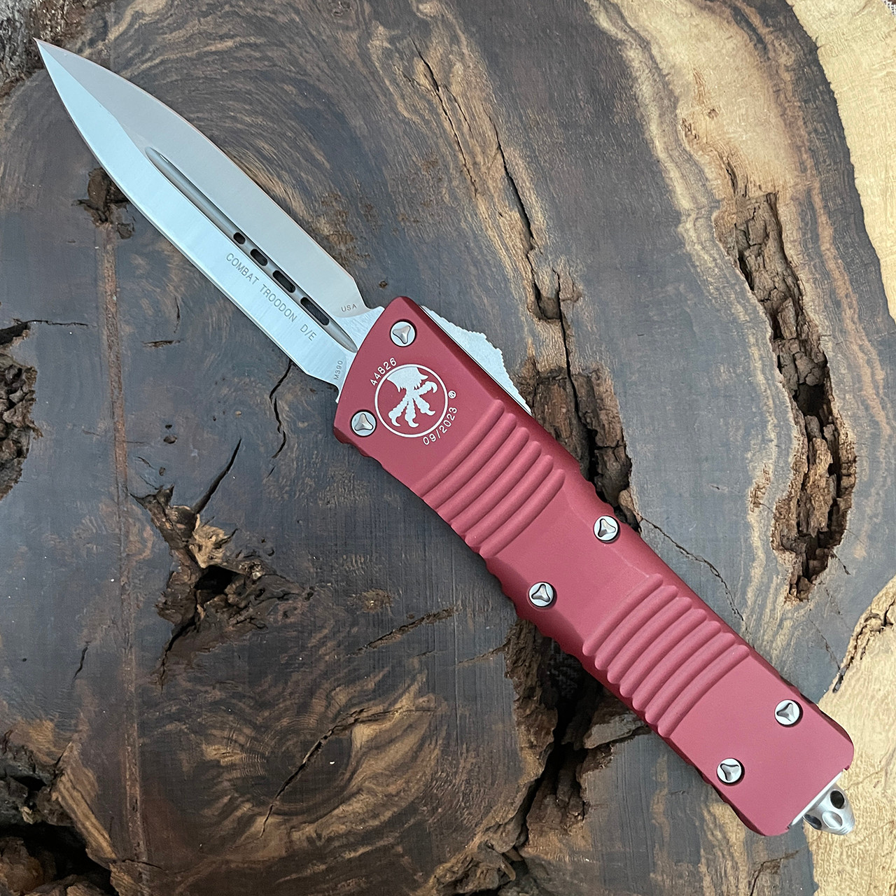 Microtech Combat Troodon D/E Merlot Satin Standard 142-4MR | American ...