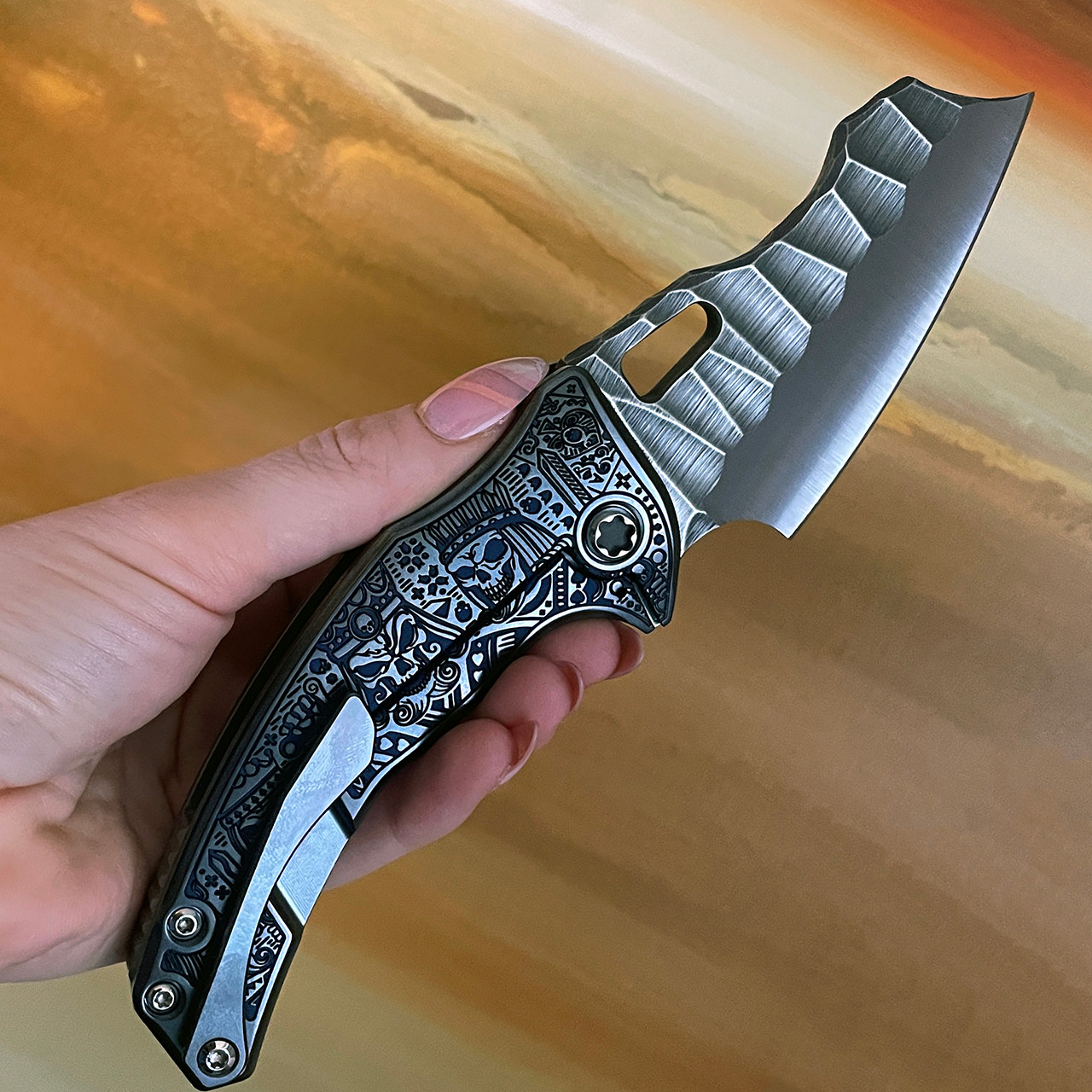 Borka Blades x Ti2Design Shylock Kingsman Blue/Black Hula | American ...