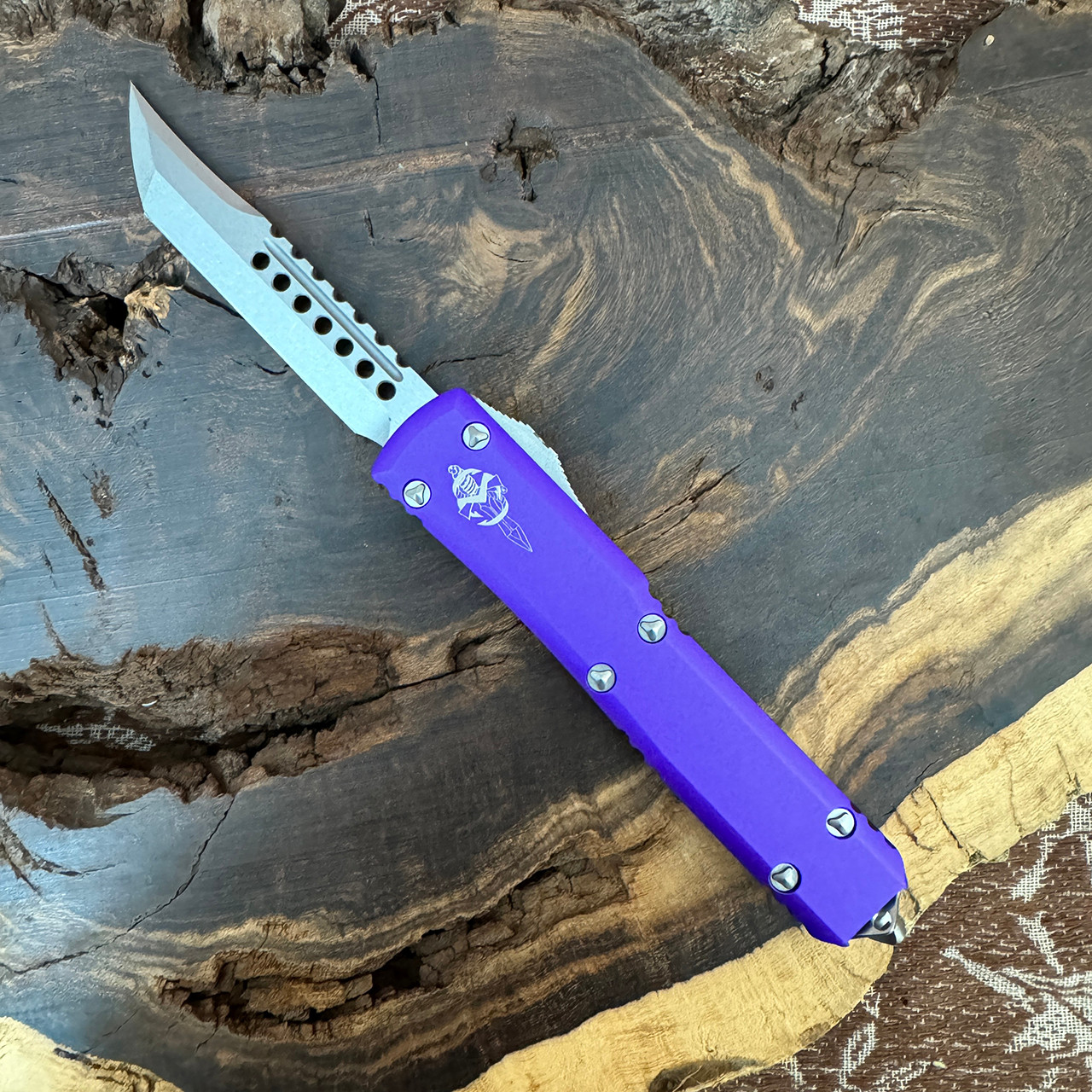 Microtech Ultratech Hellhound Purple Stonewash Standard Signature ...