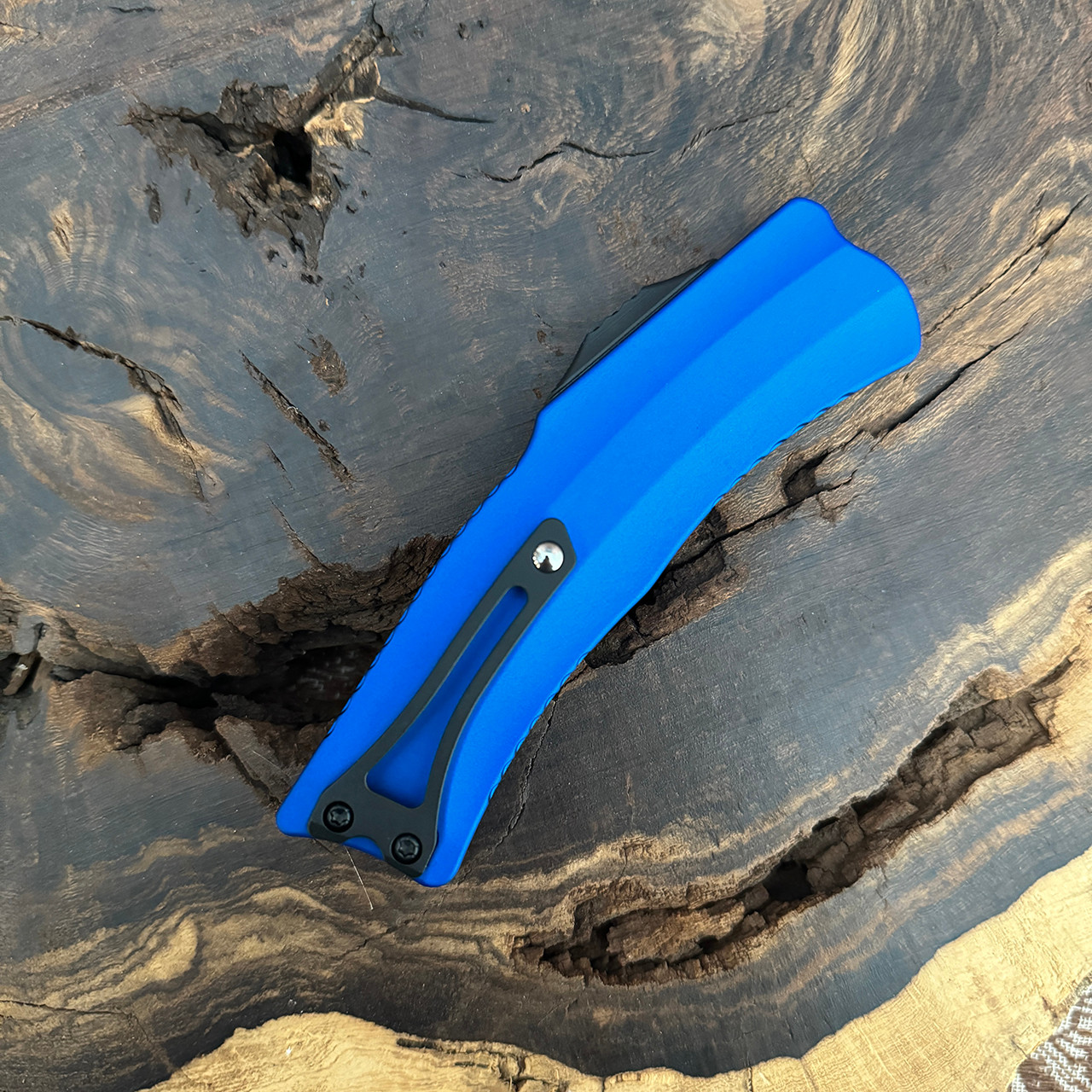 Heretic Knives ROC Curved OTF Blue Handle DLC Standard H060-6A-BLU ...