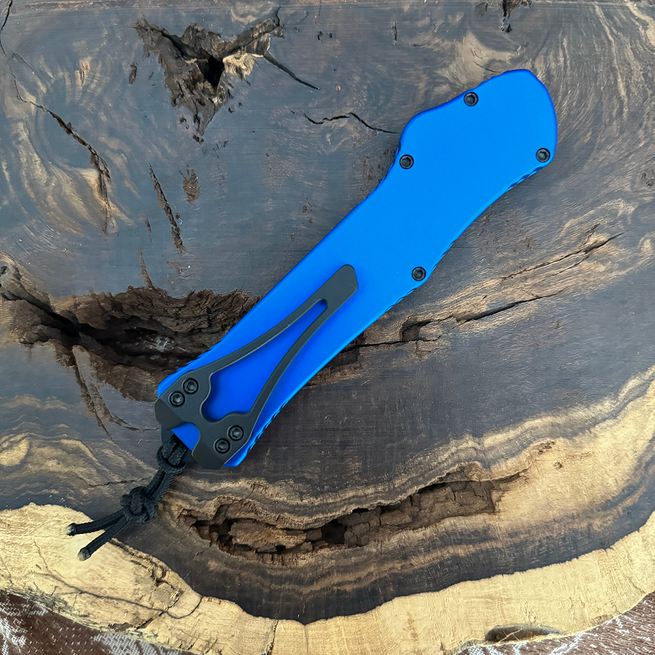 Heretic Knives Hydra Otf Auto Tanto Blue Handle Dlc Blade H006 6a Blu