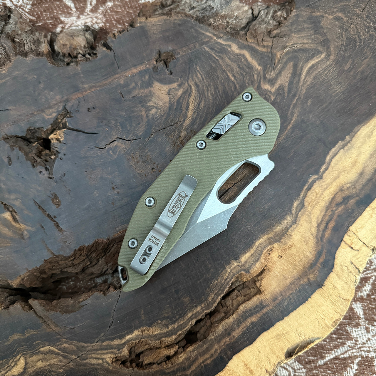 Microtech Borka Stitch Ram Lok Se Fluted Od Green G 10 Apocalyptic