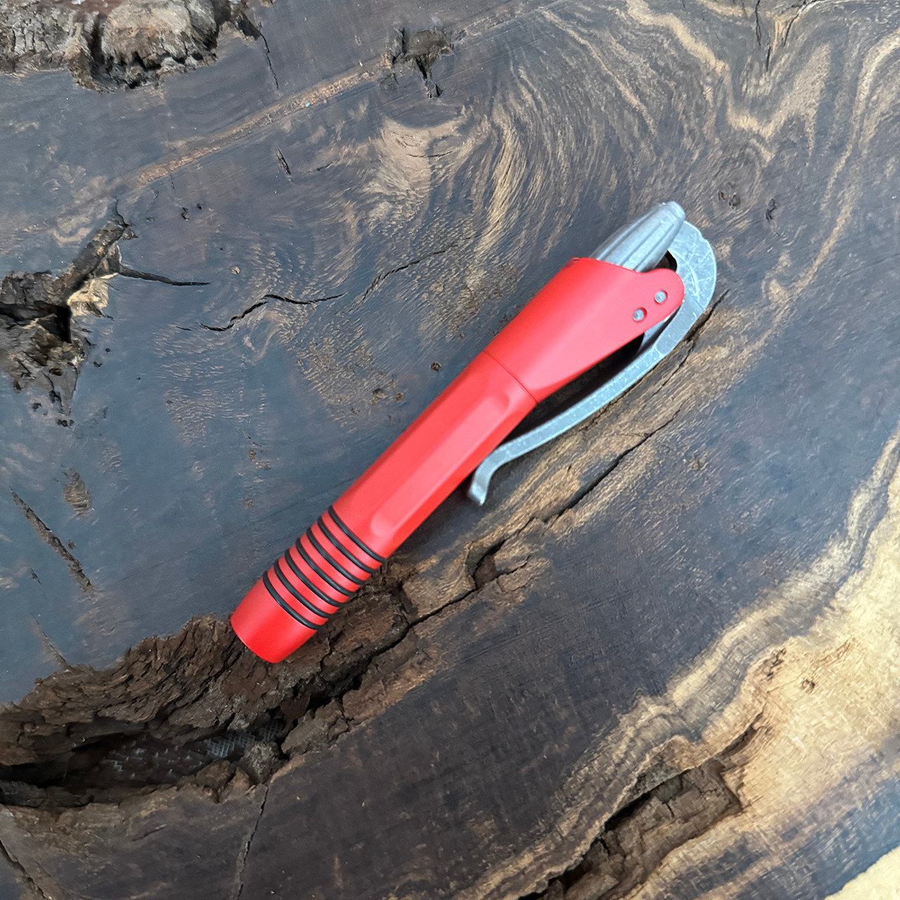 Microtech Siphon II Pen Red Stainless Steel Apocalyptic Internals 401 ...