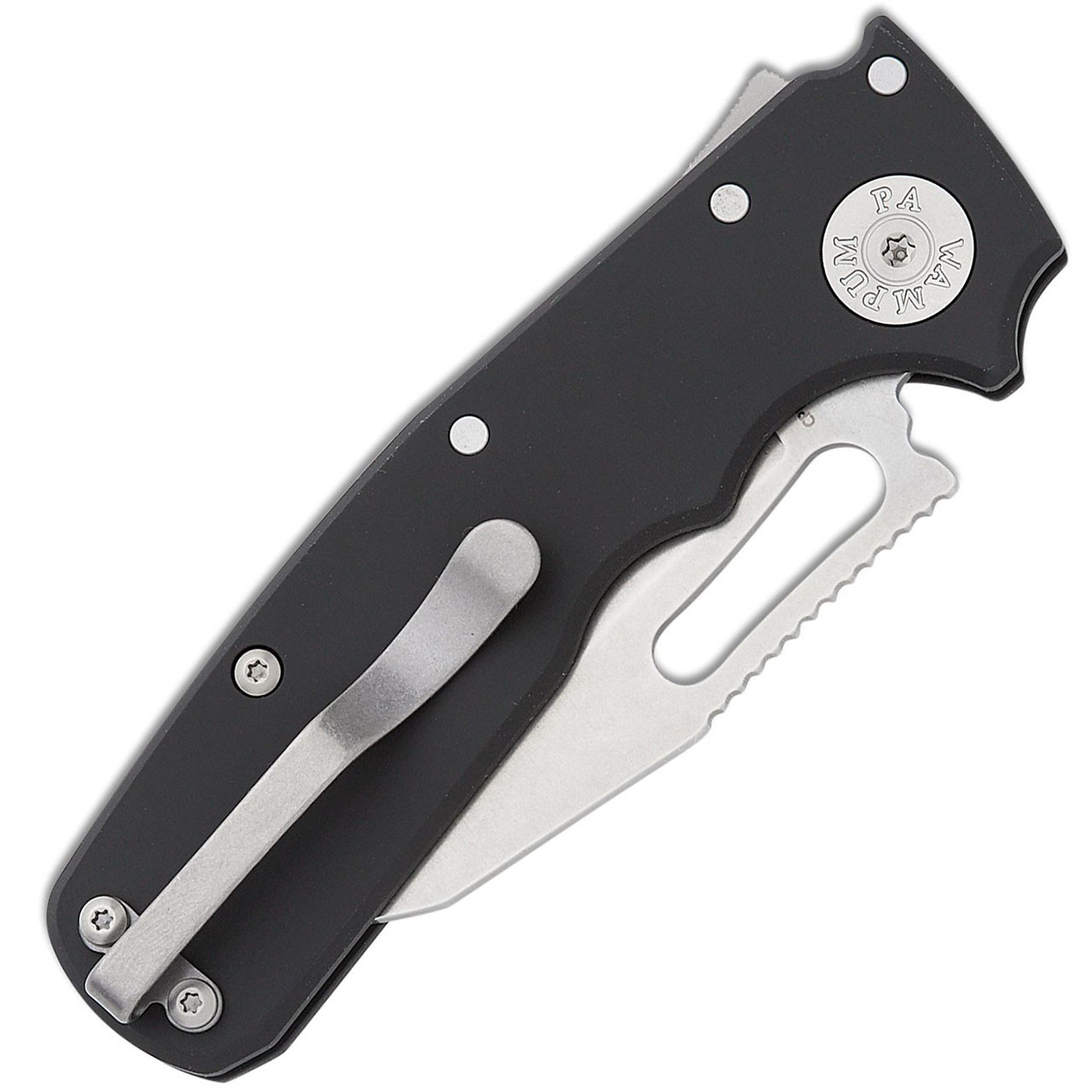 Demko AD-20.5 Shark Cub Shark Lock Black Aluminum Handle Stonewash Shark Foot CPM-20CV Blade ...