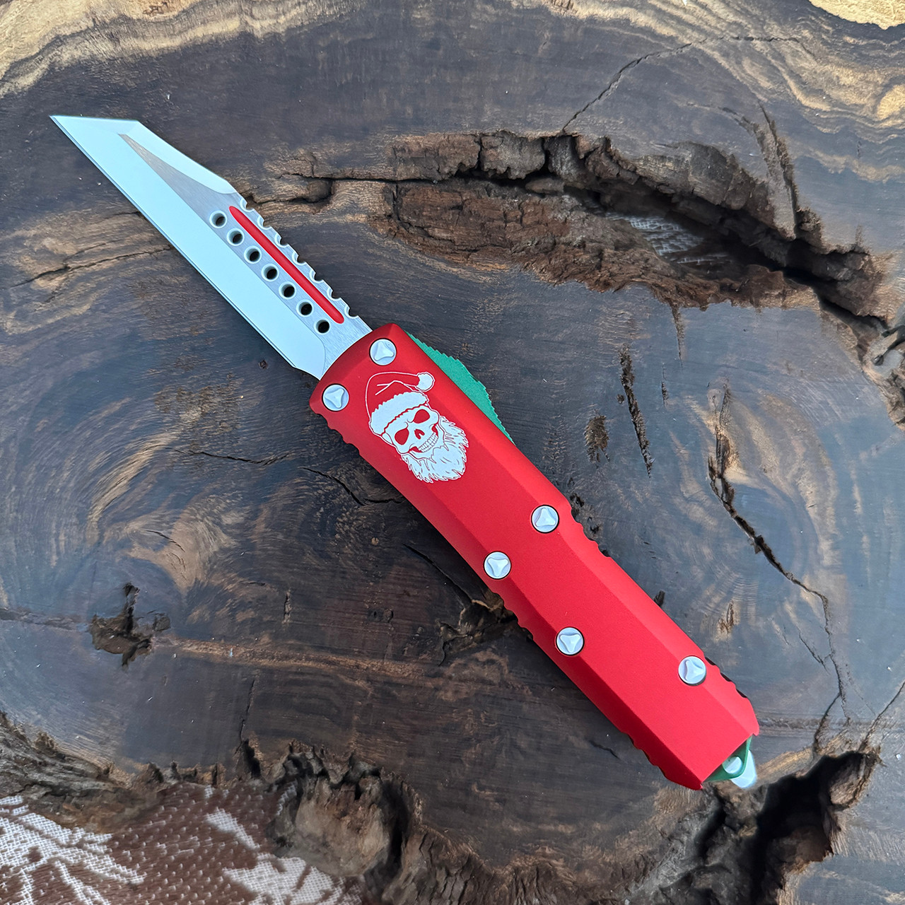 Microtech UTX-85 Warhound Christmas Handle White Standard 719W-1CMAS ...