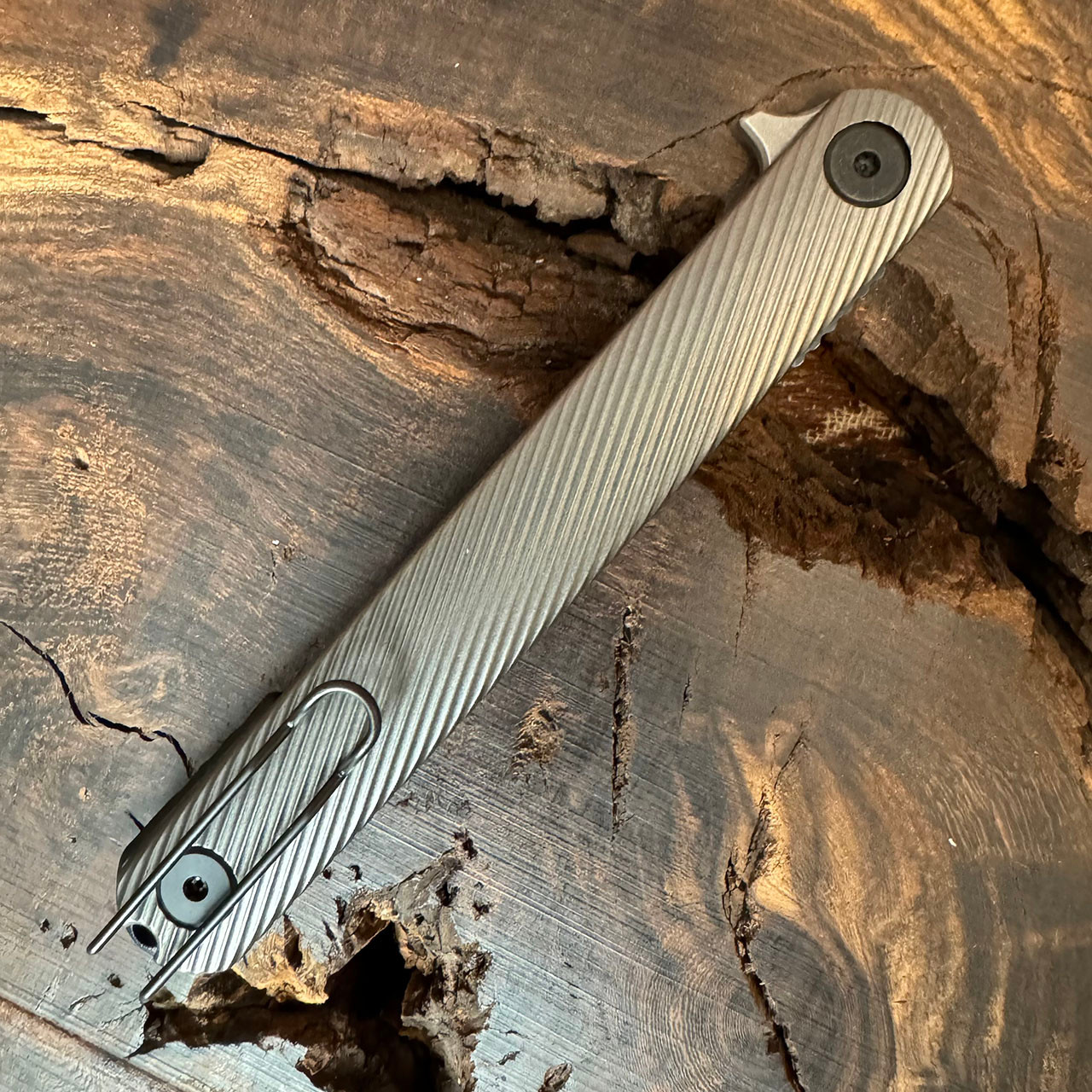 Spartan Blades Nemec Liner Lock Titanium Handle Stonewashed Blade ...