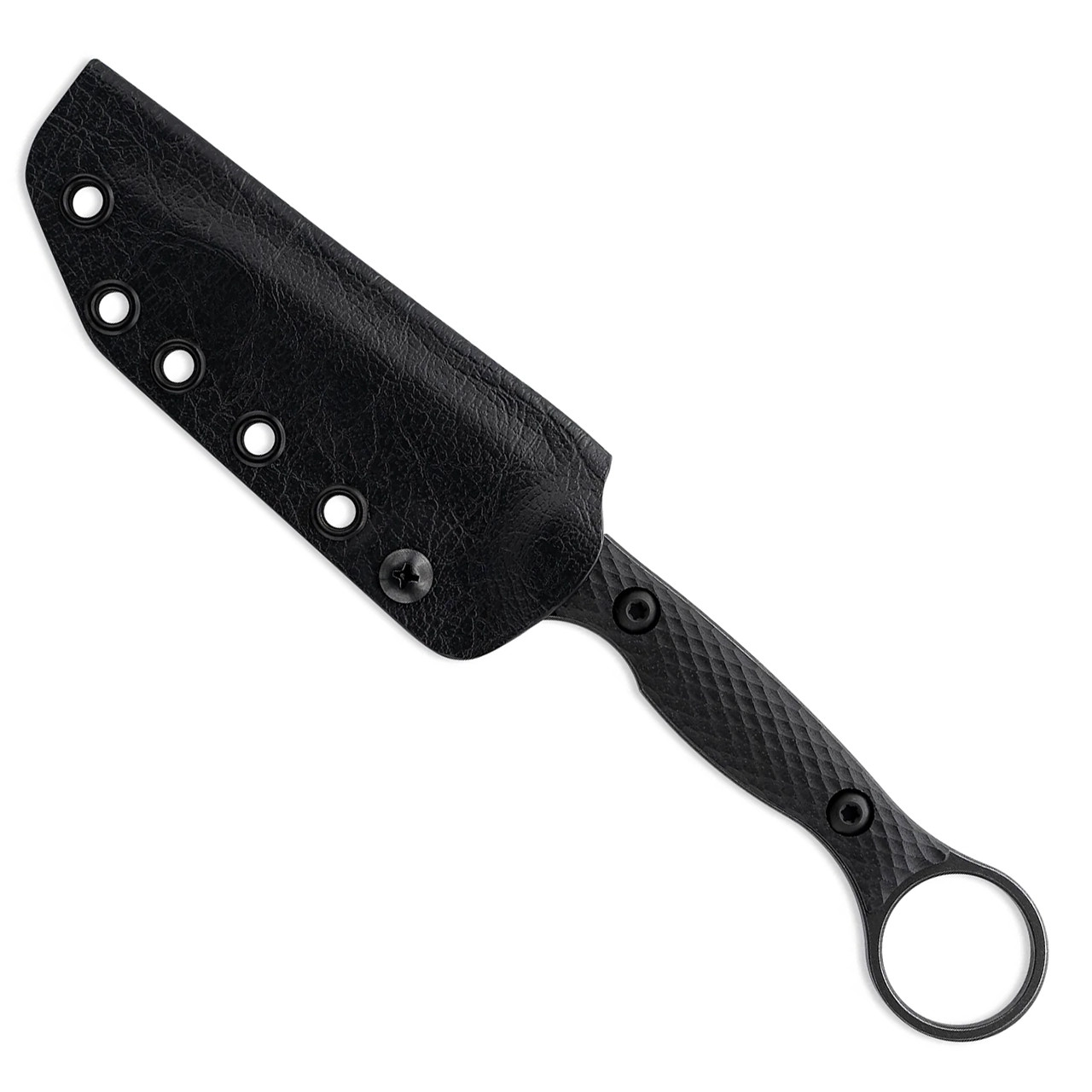 Toor Knives Serpent Fixed Blade Carbon G10 Handle Black Oxide Blade ...