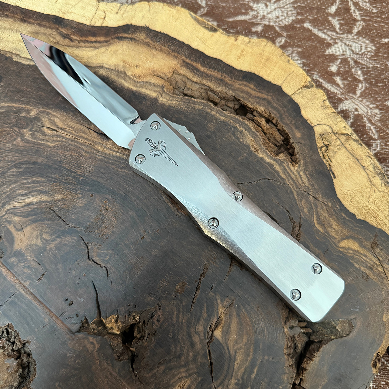Marfione Custom Combat Troodon D/E Spike Grind Stipple Satin Finish ...