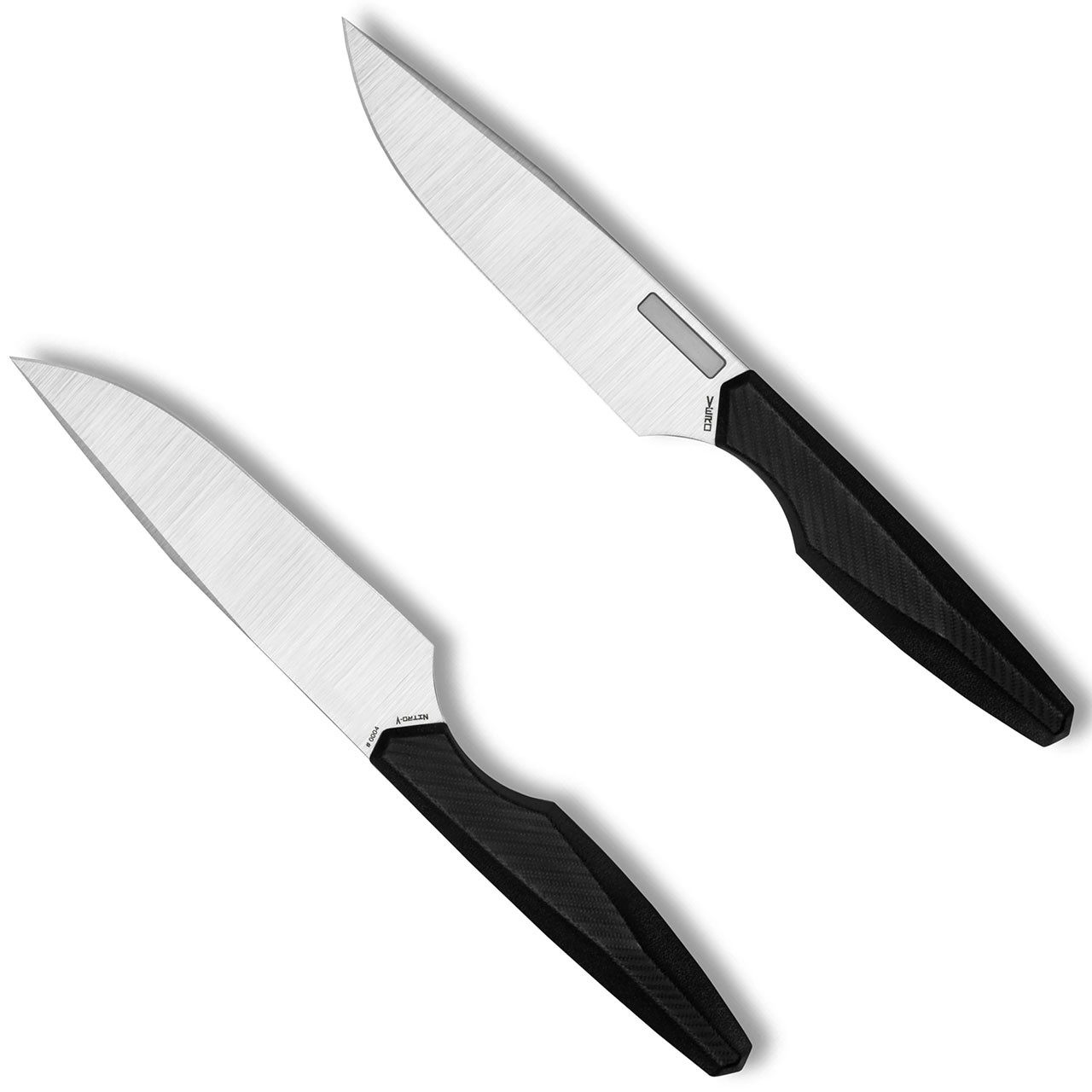 Vero Engineering Utility 5" Kitchen Knife Black G10 Handle Belt Satin ...
