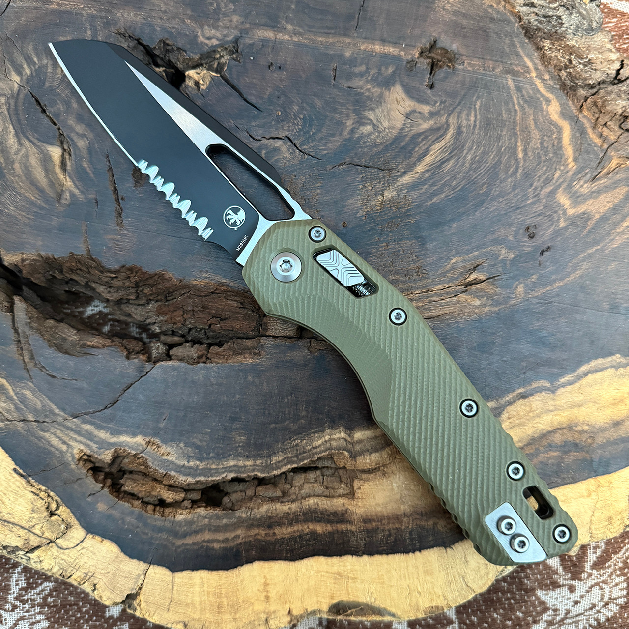 Microtech MSI RAM-LOK S/E OD Green Fluted G-10 Serrated 210-2FLGTOD ...