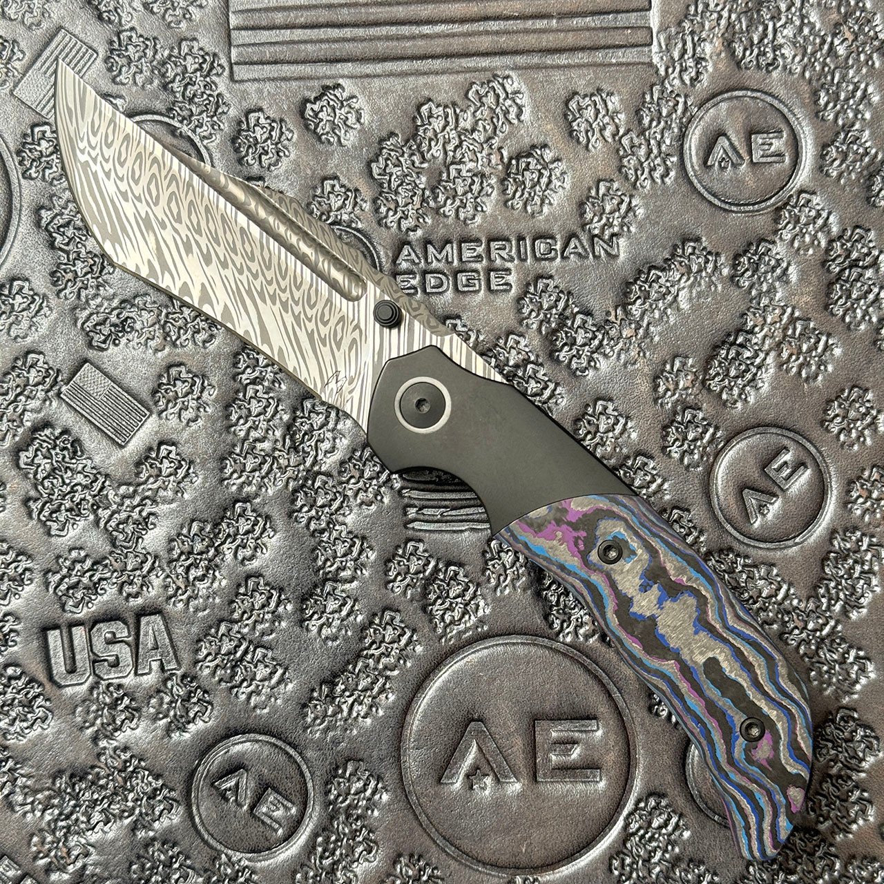 Merriken Knives Mini Ultimatum Frame Lock Black PVD Titanium Handle w ...