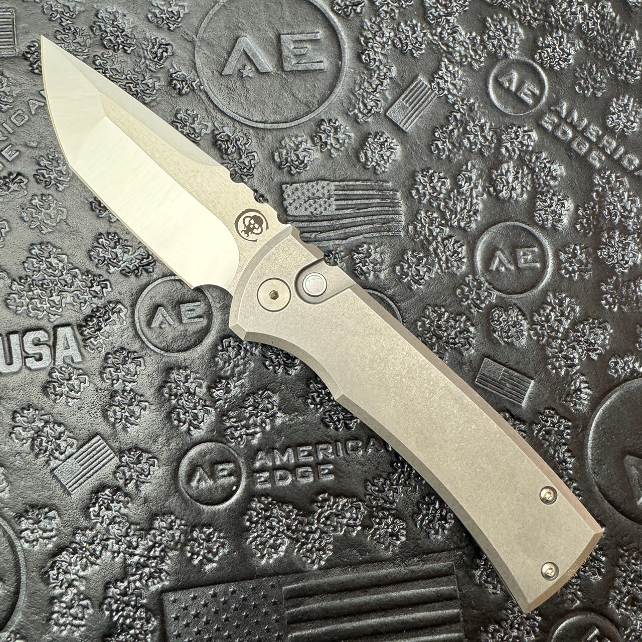 Protech Chaves Redencion Custom 001 TE Stonewash Steel Handles Mike ...
