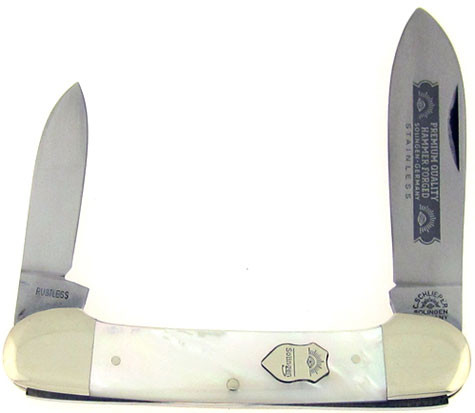 German Eye Brand Canoe Mother of Pearl | American Edge Knives