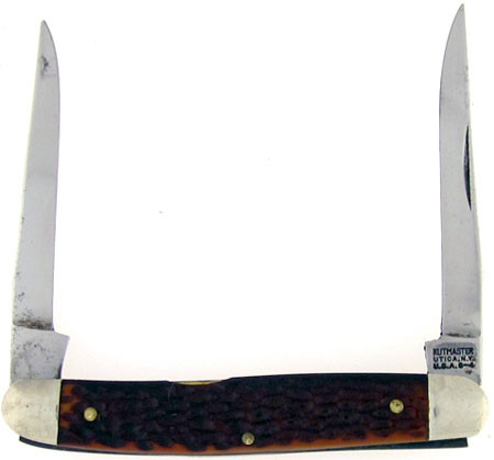 Kutmaster Antique Muskrat Brown Jigged Delrin | American Edge Knives