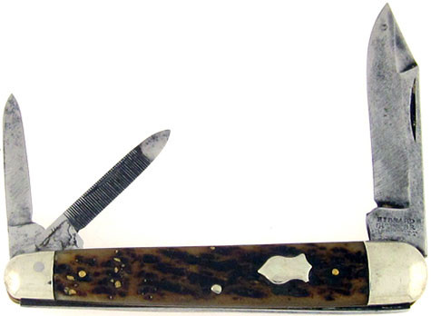 Hibbard Spencer Bartlett & Co. Antique Cigar Whittler Brown Bone ...
