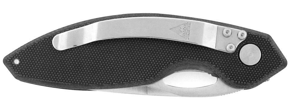 Buck Odyssey II Liner Lock Grey G-10 Serrated 182-FX | American Edge Knives