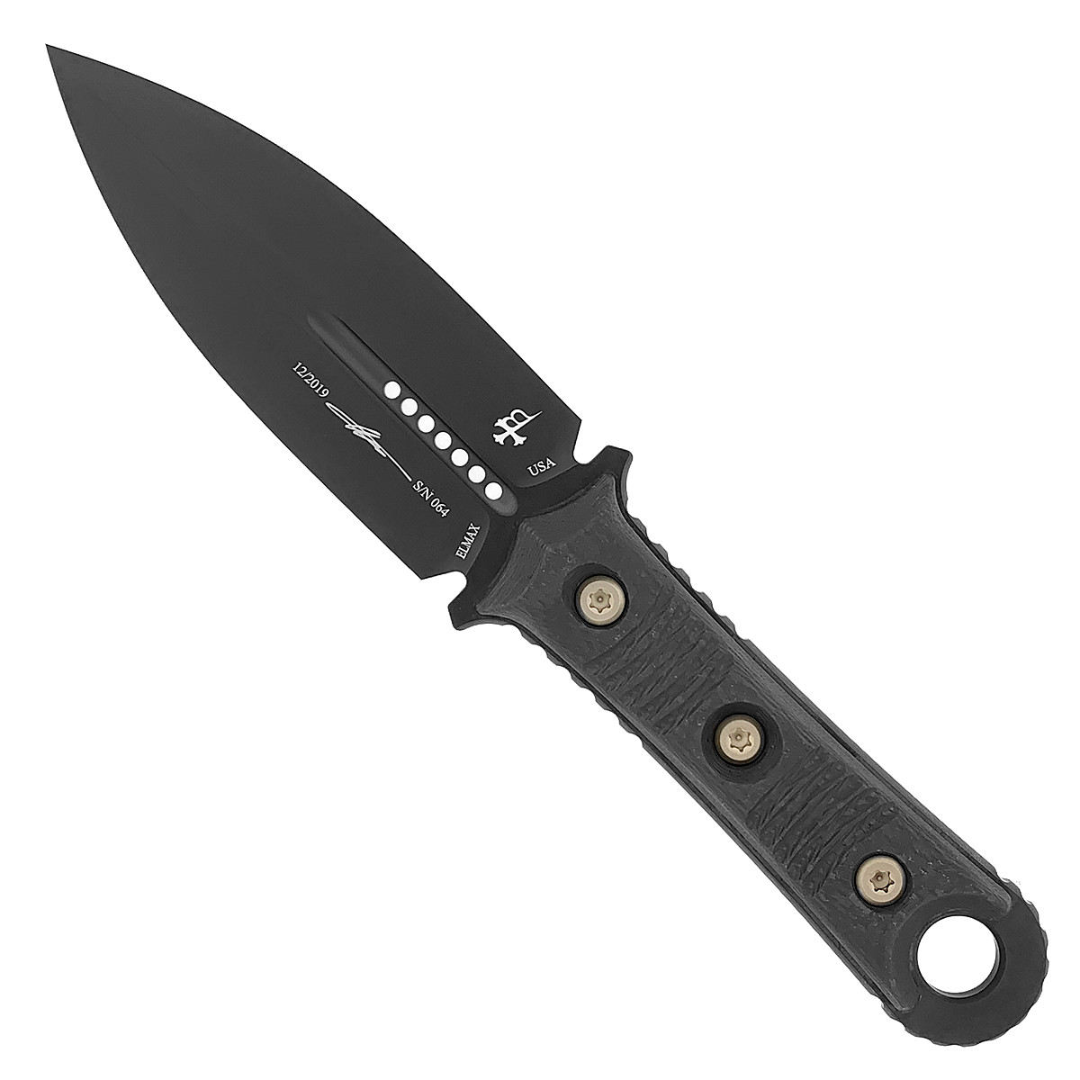Microtech Borka SBD Dagger Fixed Blade Carbon Fiber Handle DLC Standard ...