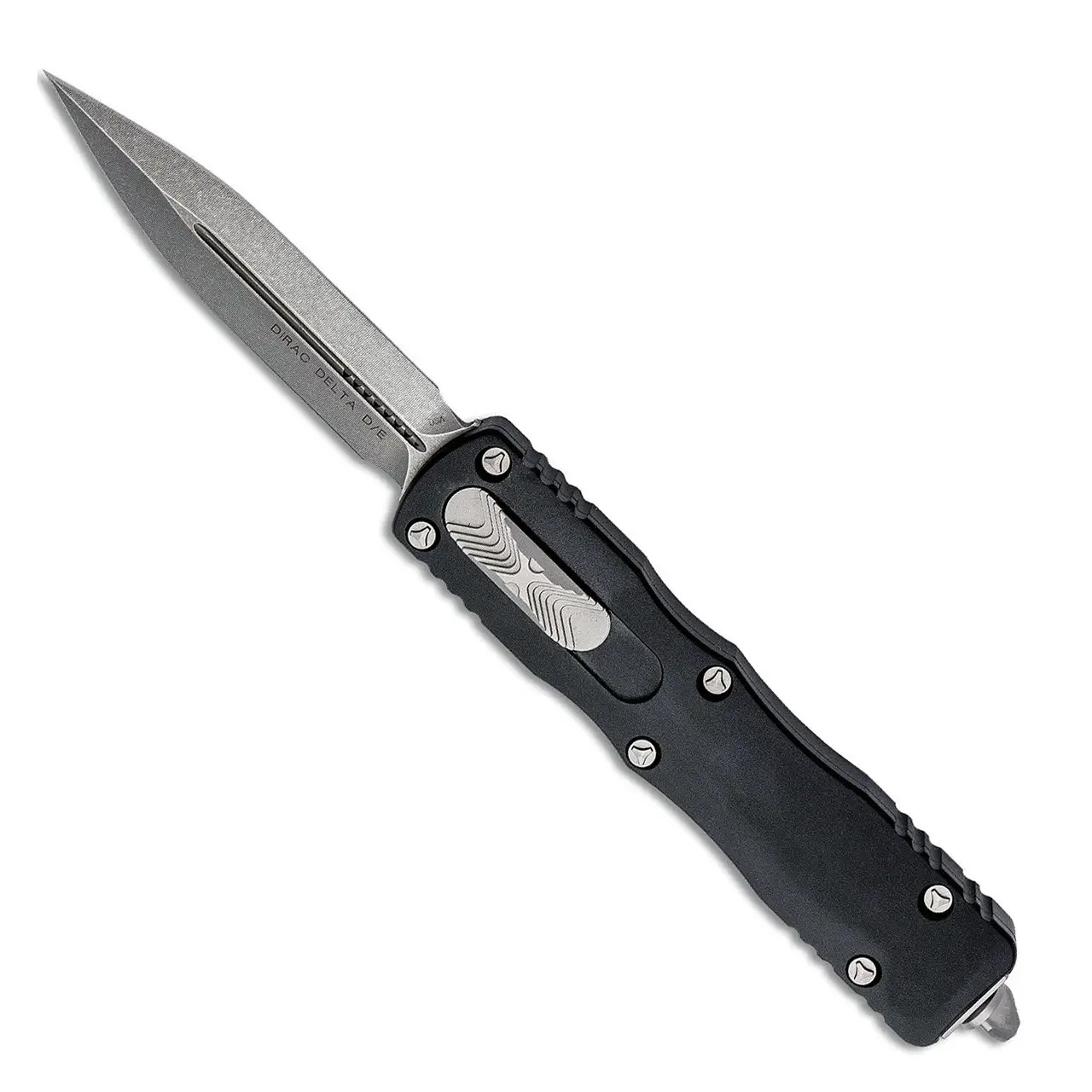 Microtech Dirac Delta D/E Black Stonewash Standard 227-10 | American ...